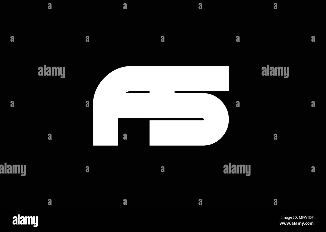 FS F S letter logo combination alphabet vector creative company icon ...