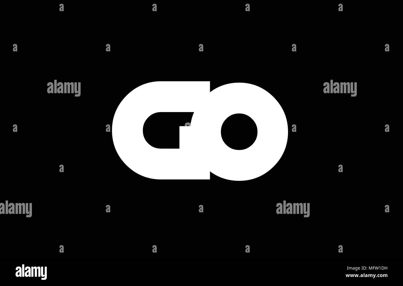 GO G O letter logo combination alphabet vector creative company icon ...