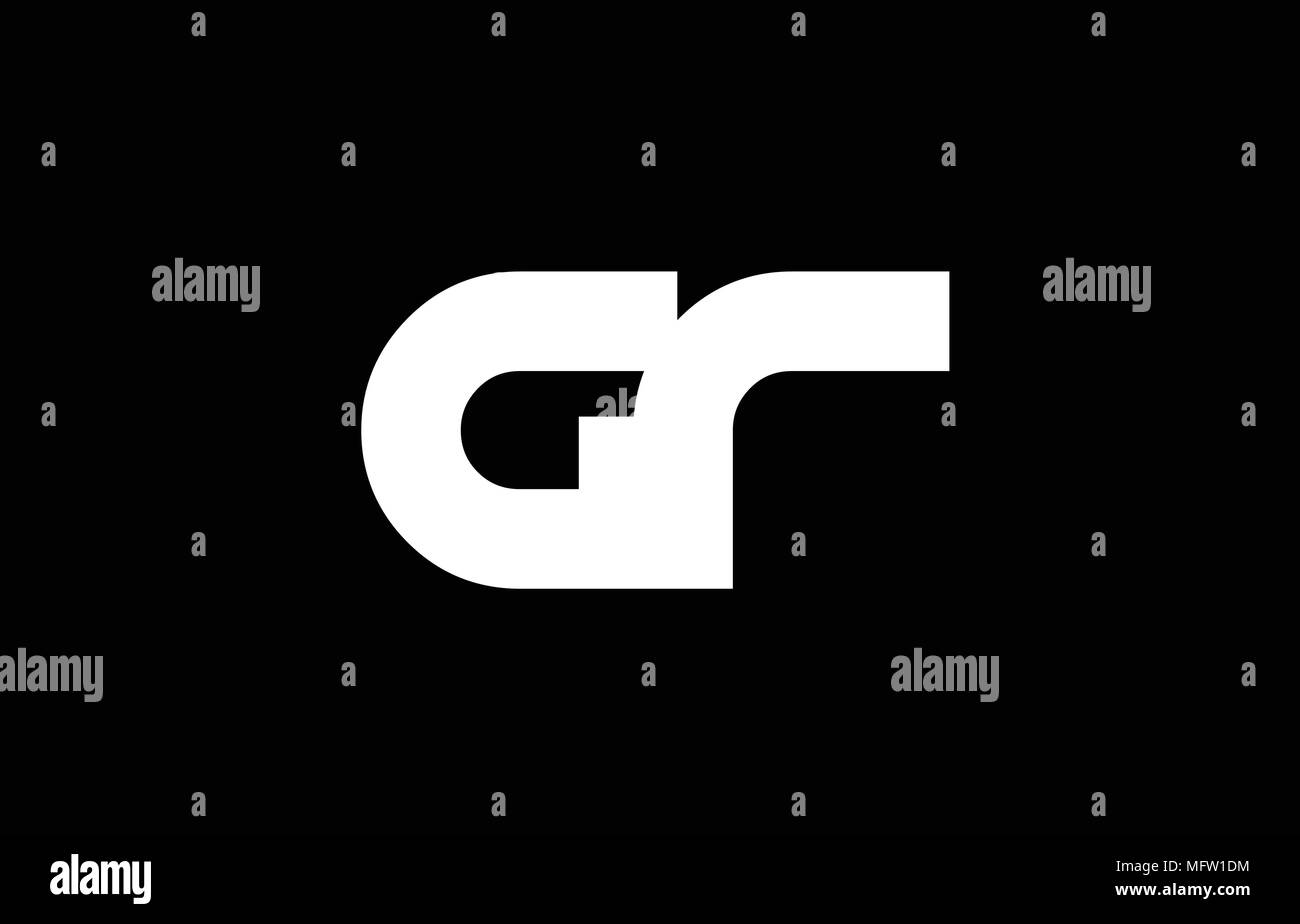 GR G R letter logo combination alphabet vector creative company icon ...