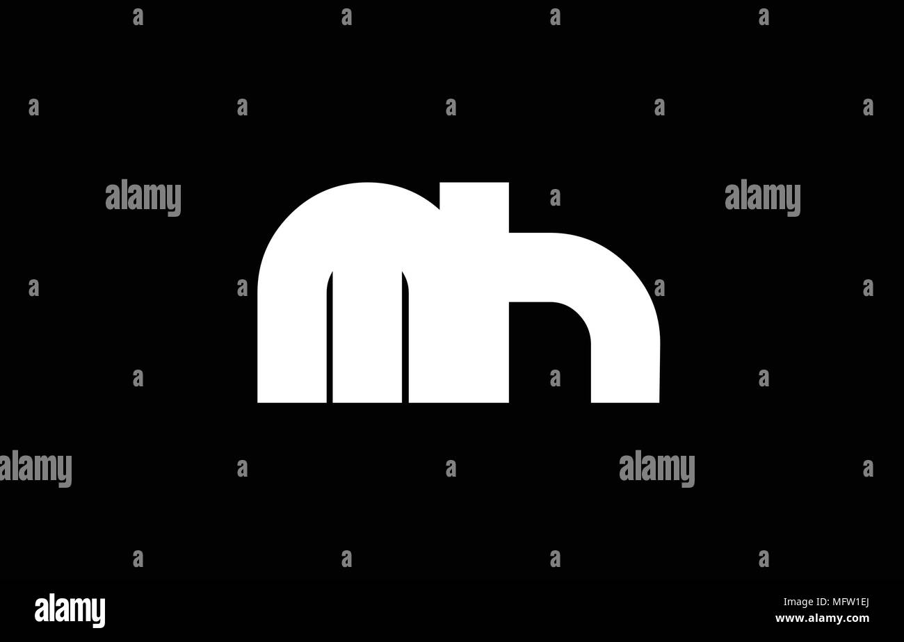 MH M H letter logo combination alphabet vector creative company icon ...