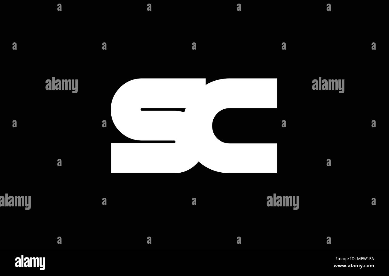 SC S C letter logo combination alphabet vector creative company icon ...