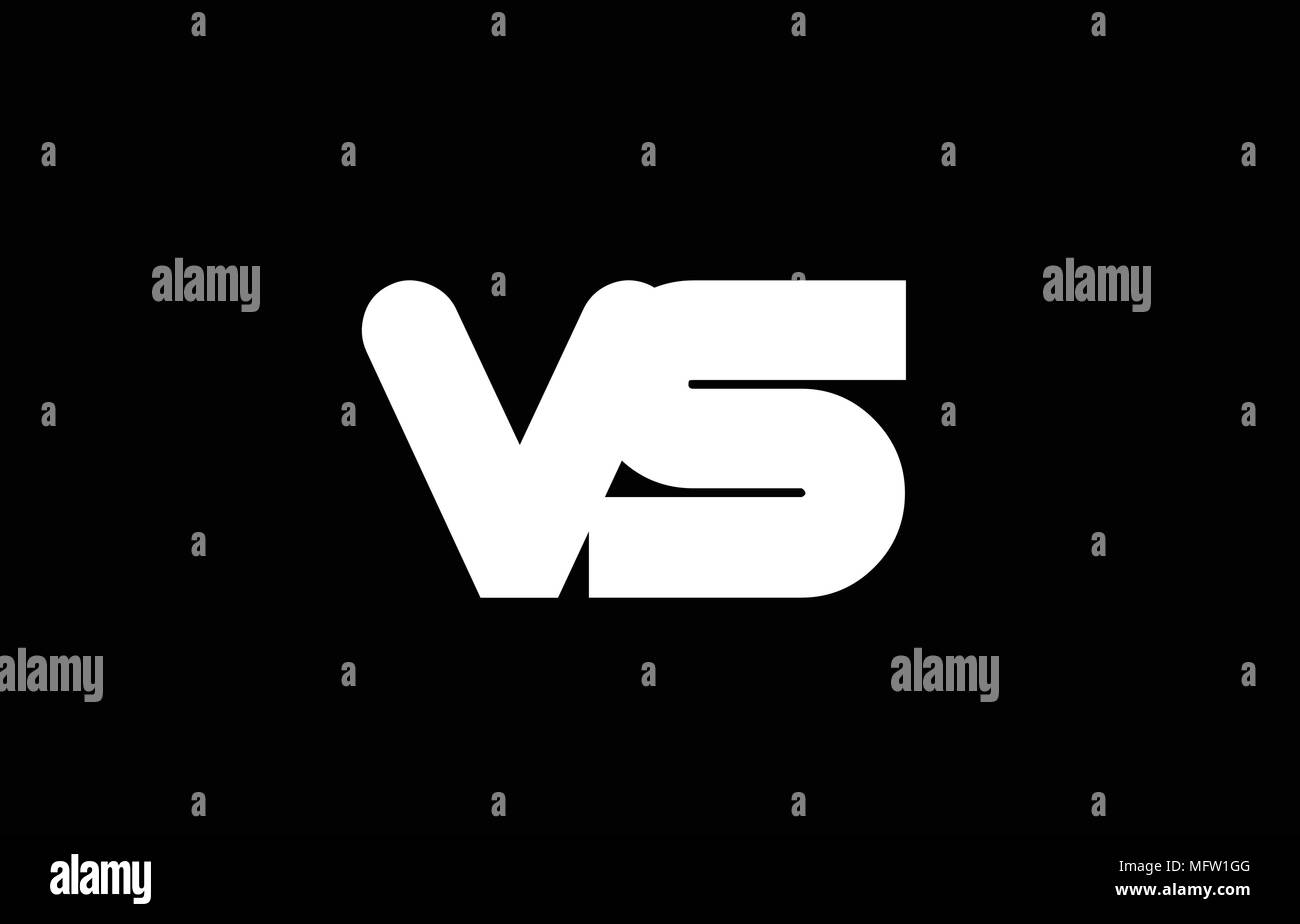 VS V S letter logo combination alphabet vector creative company icon ...