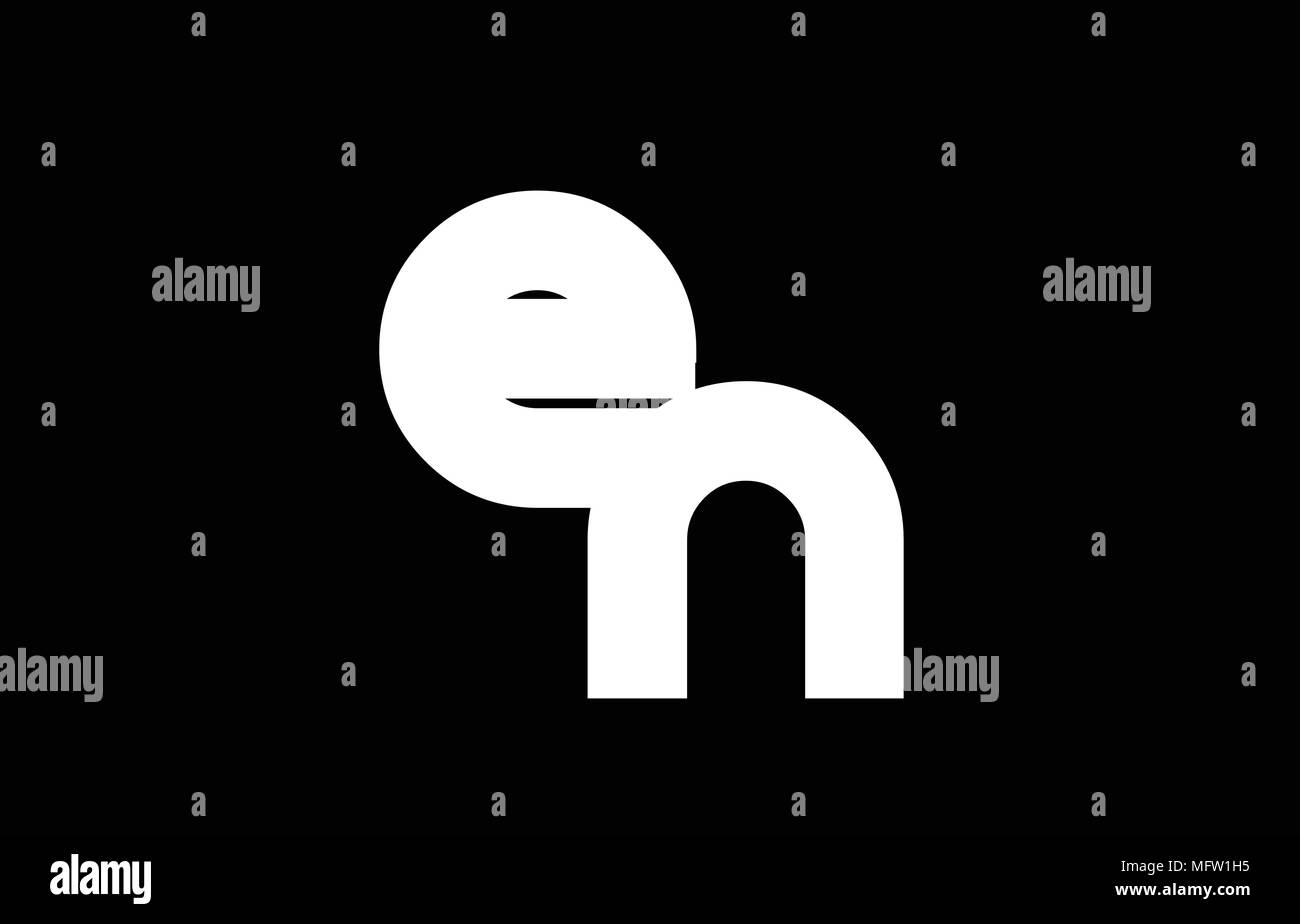 EN E N letter logo combination alphabet vector creative company icon ...