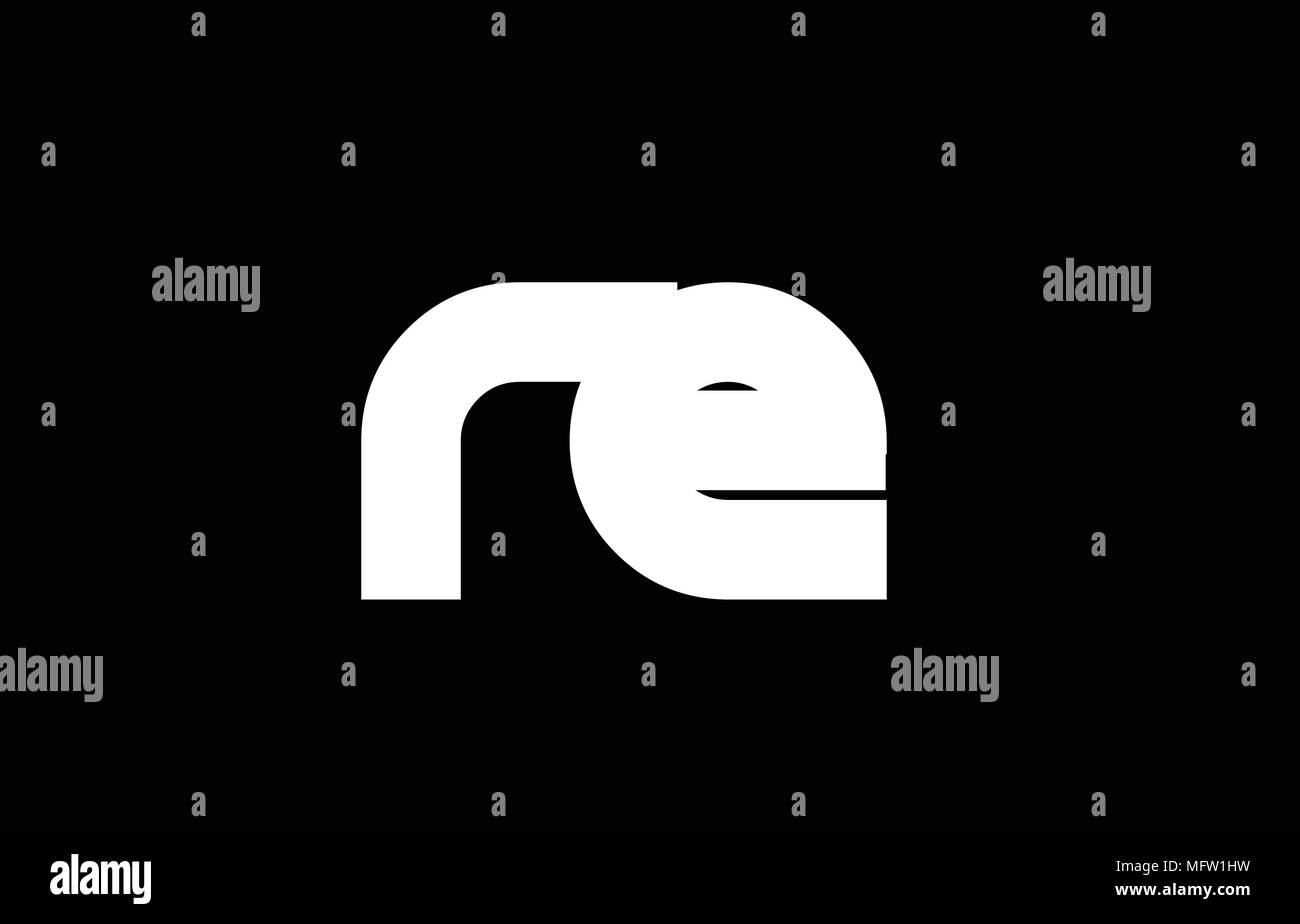 RE R E letter logo combination alphabet vector creative company icon ...