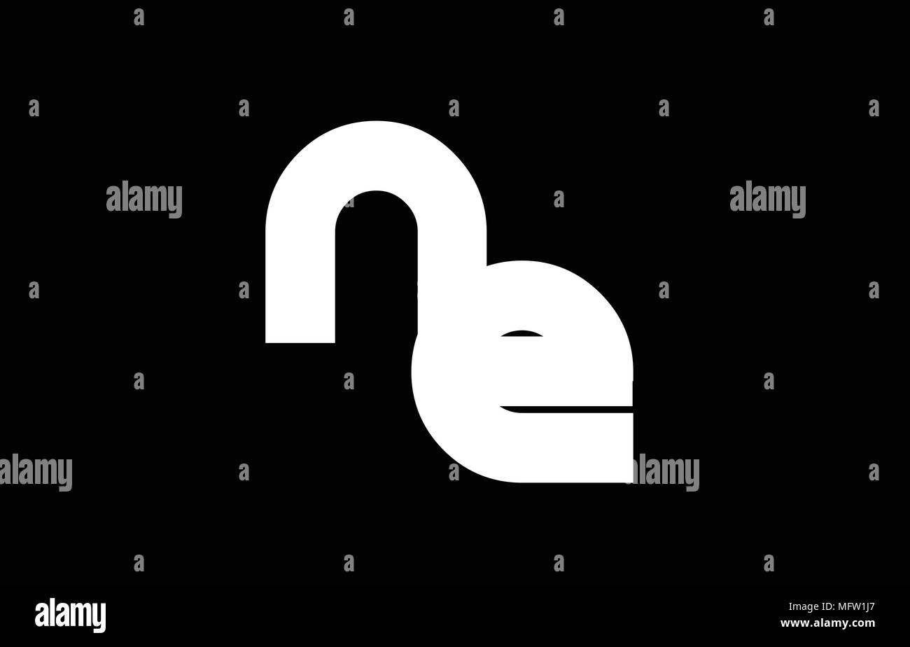NE N E letter logo combination alphabet vector creative company icon ...
