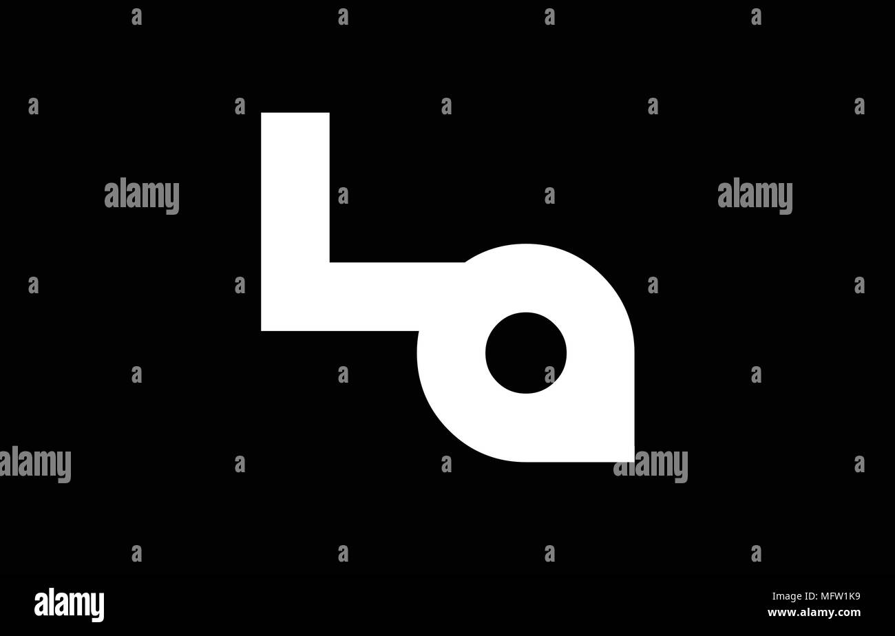 LA L A letter logo combination alphabet vector creative company icon ...