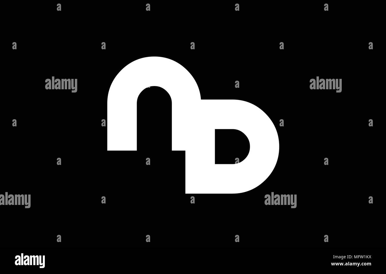 ND N D letter logo combination alphabet vector creative company icon ...