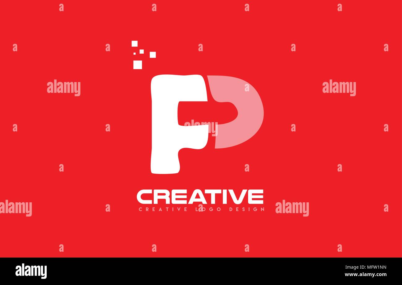 Letter P alphabet logo icon design in white color over a red background ...