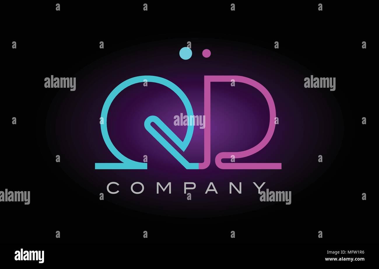 Neon letter q Stock Vector Images - Alamy