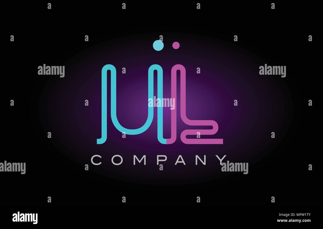 Neon letter u Stock Vector Images - Alamy