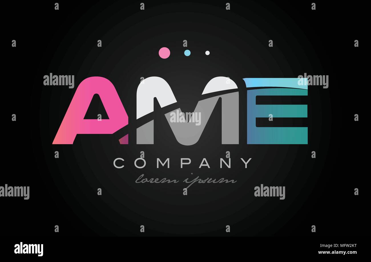Ame logo design Stock Vector Images - Alamy