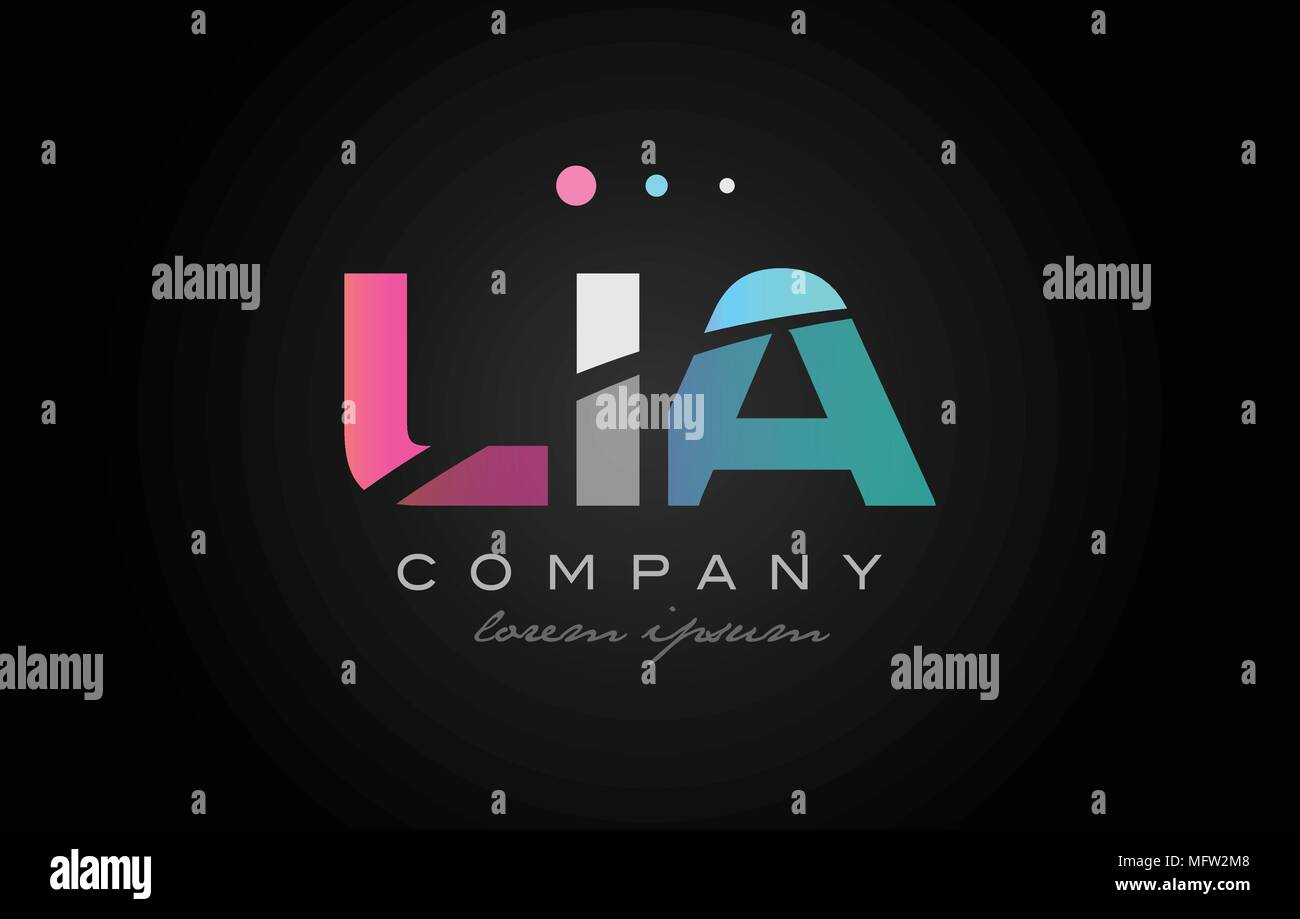 Lia logo design hi-res stock photography and images - Alamy