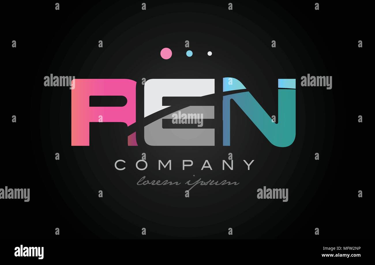 Ren alphabet Stock Vector Images - Alamy