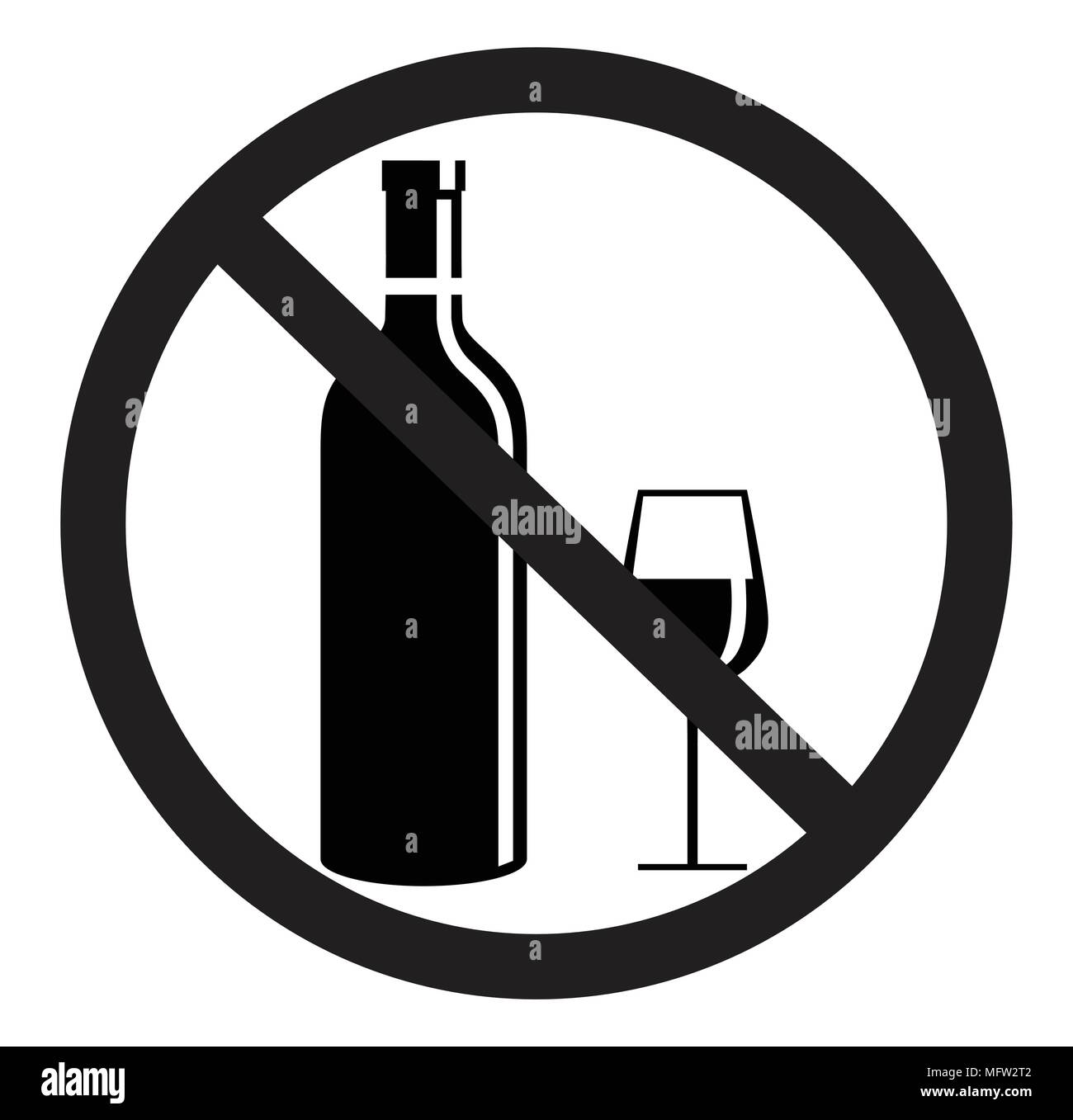 No drinking symbol hi-res stock photography and images - Alamy
