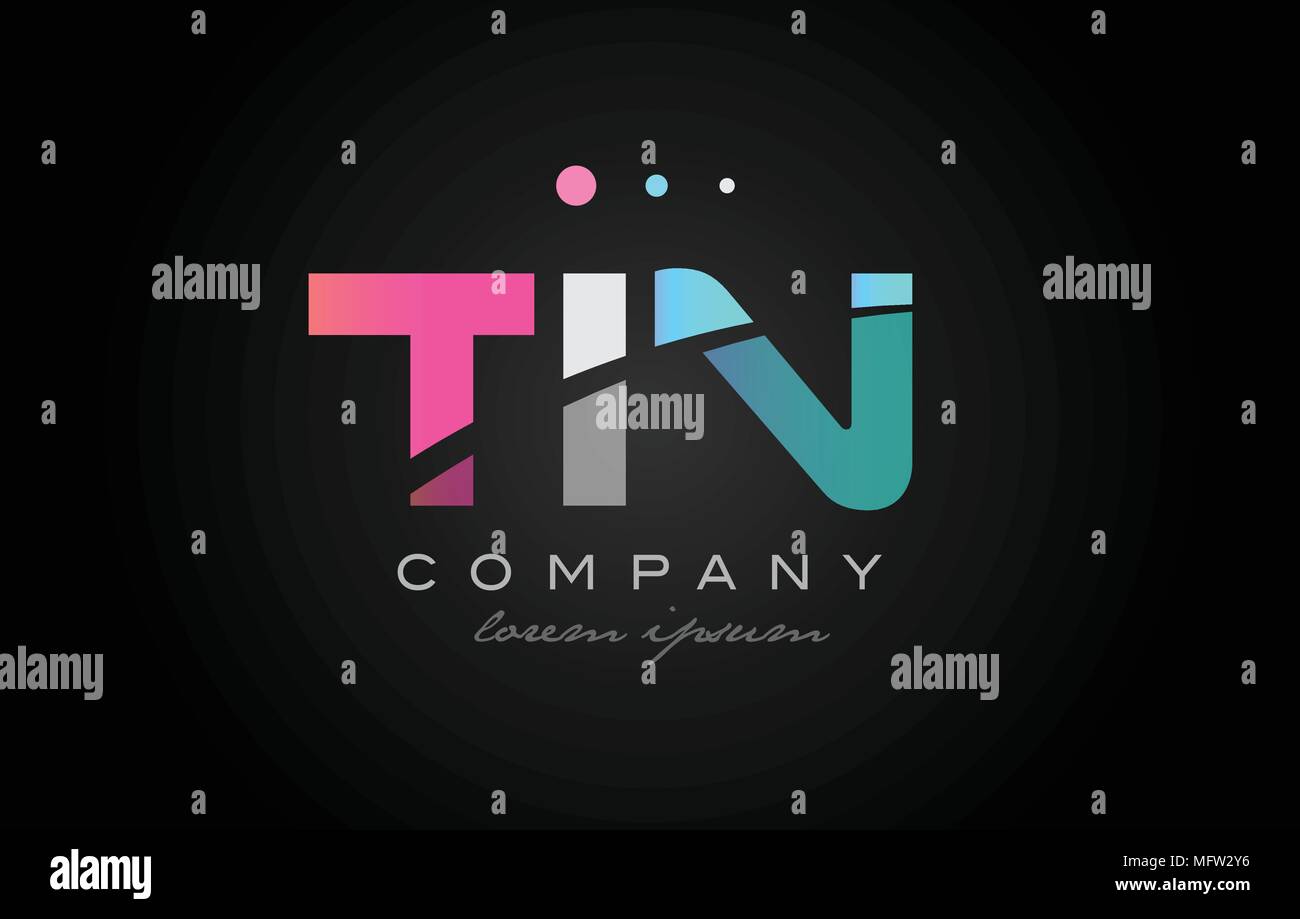 Tin logo design hi-res stock photography and images - Alamy