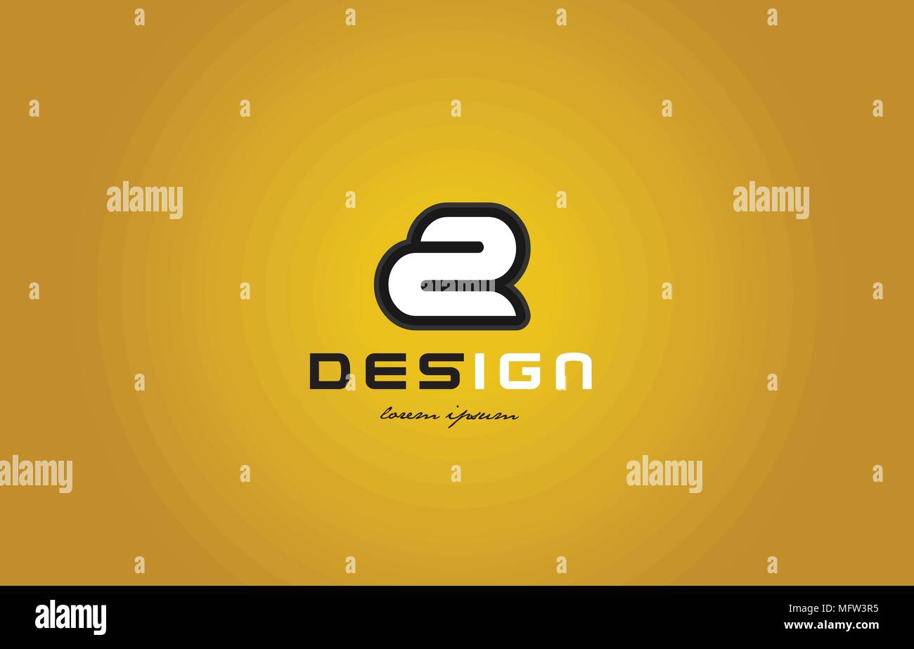 design of bold number numeral digit 2 with white color and black ...