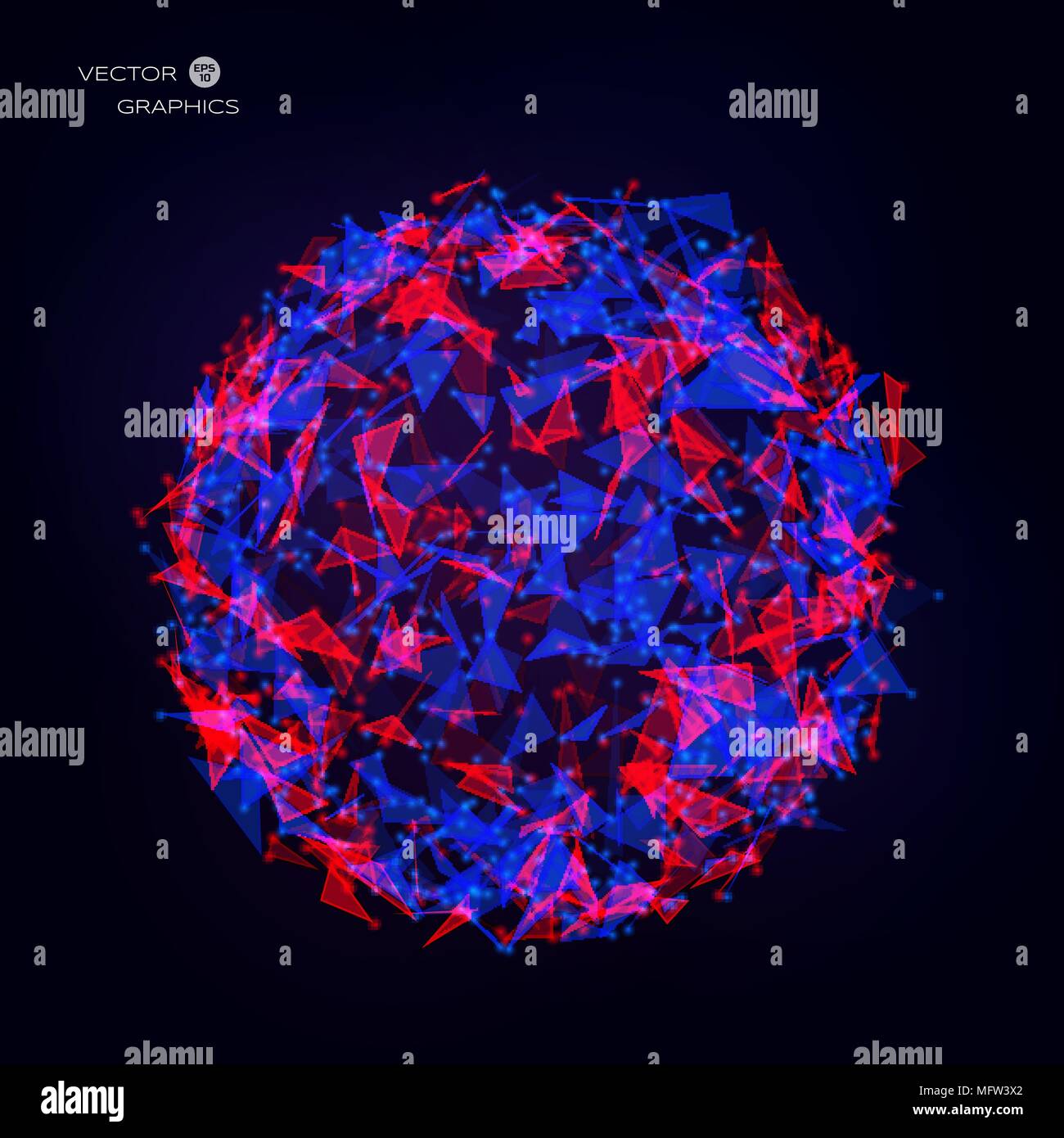 3d abstract background particles moving Stock Vector Images - Alamy