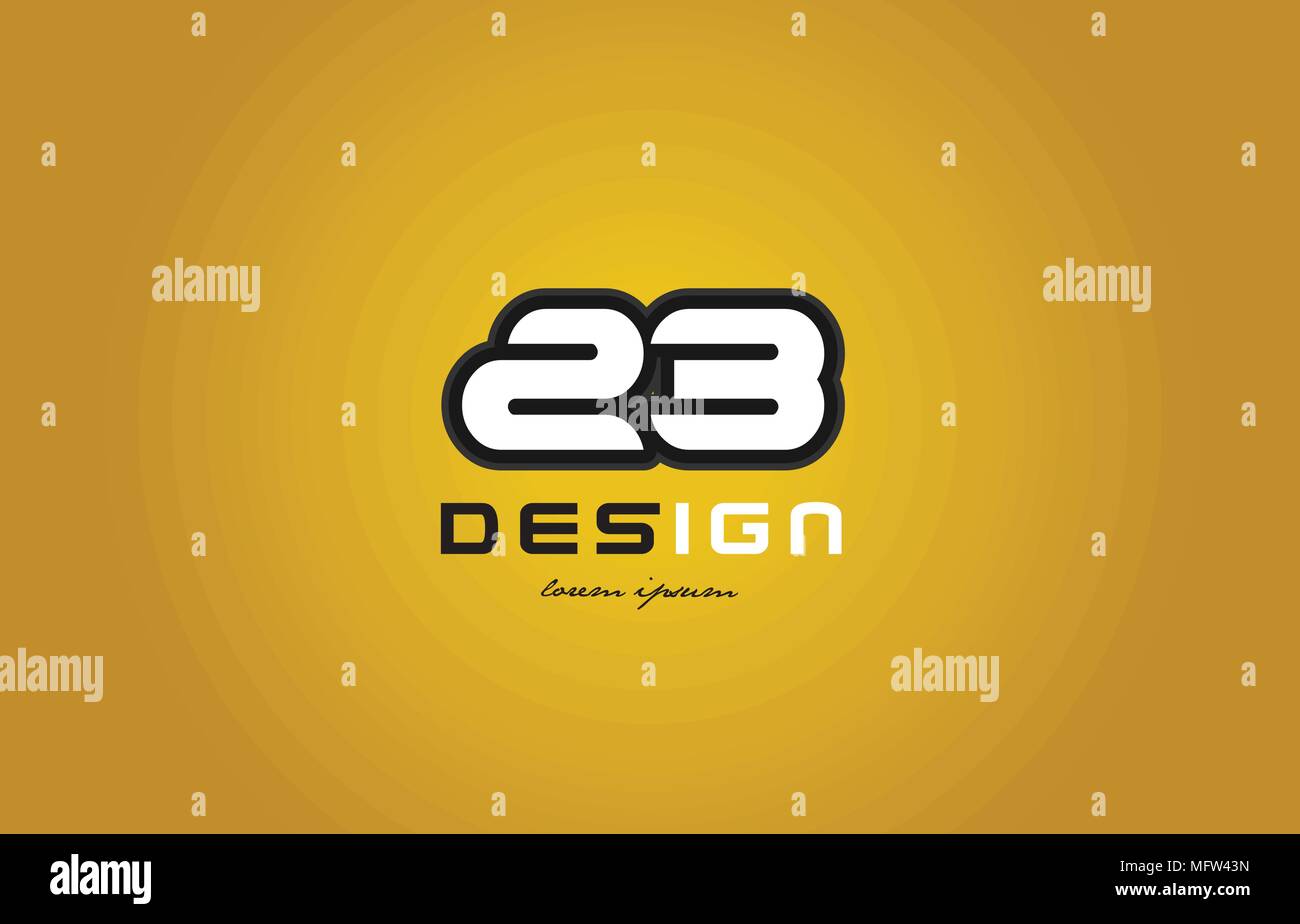 Number 23 vector vectors hi-res stock photography and images - Alamy