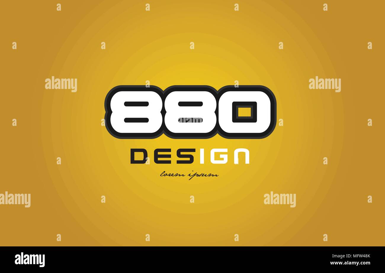 Number 880 Stock Vector Images - Alamy