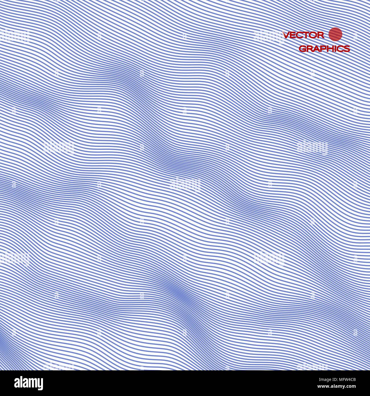 Minimalist line abstract background. Vector illustration. Line flow ...