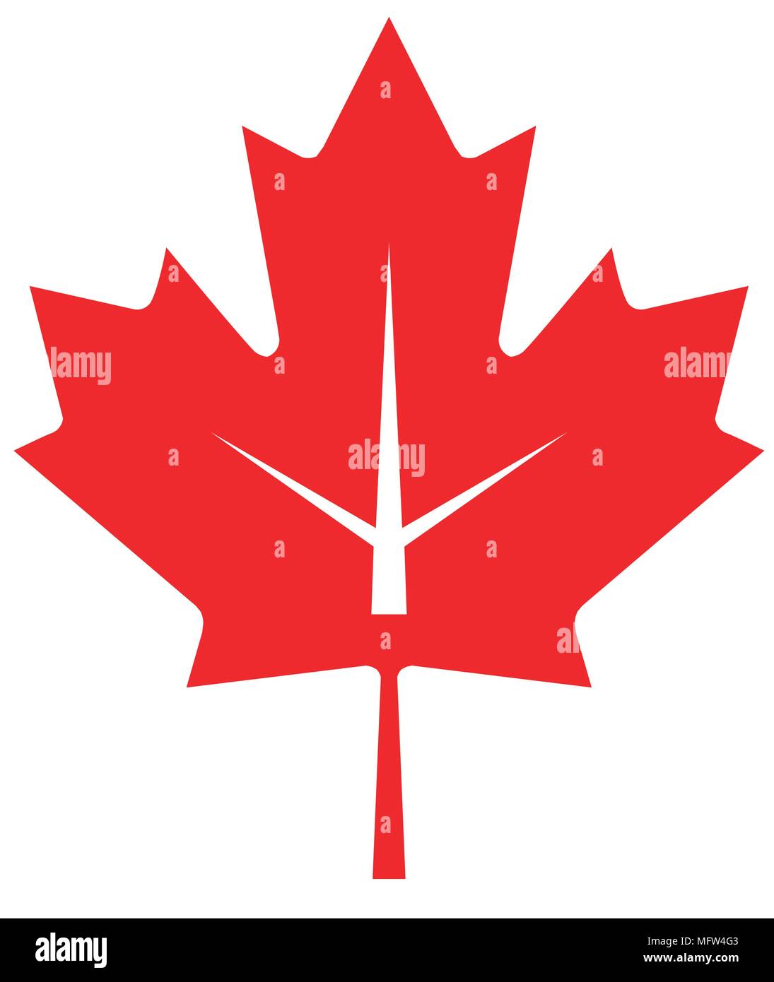 Red maple leaf icon Stock Vector Image & Art - Alamy
