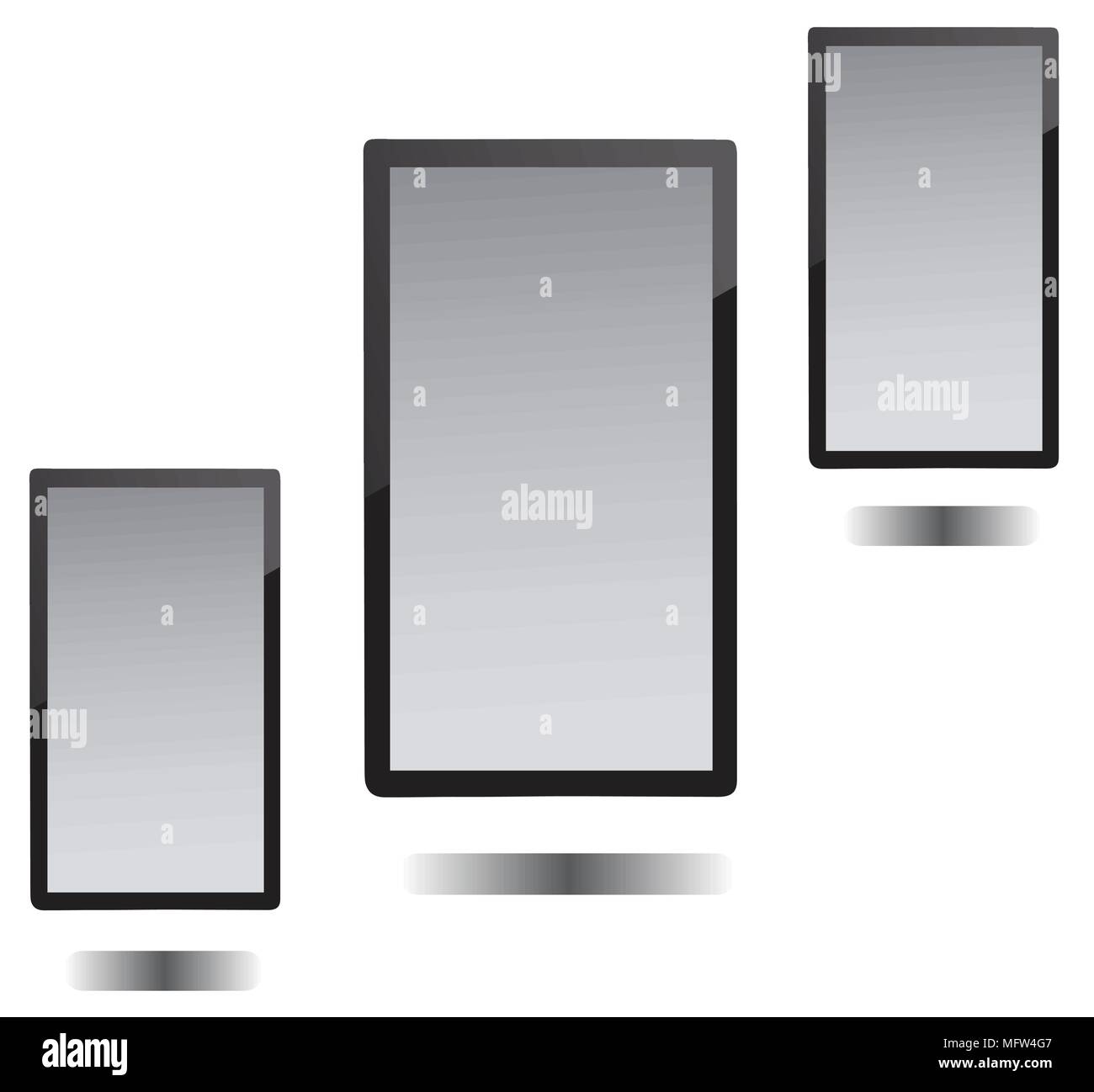 Mobile smart phone application Cut Out Stock Images & Pictures - Alamy