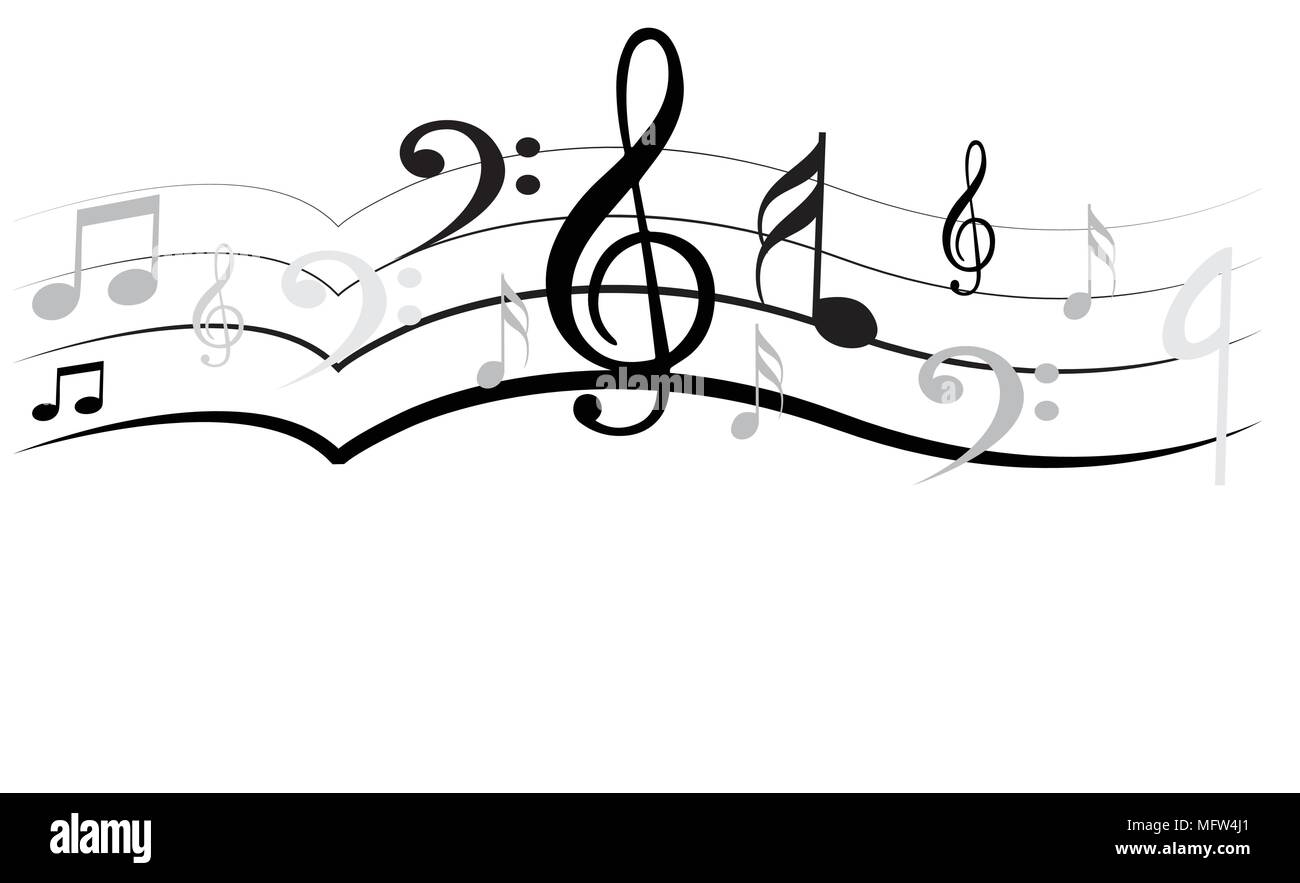 Music note background with music symbol icon collection Stock Vector ...