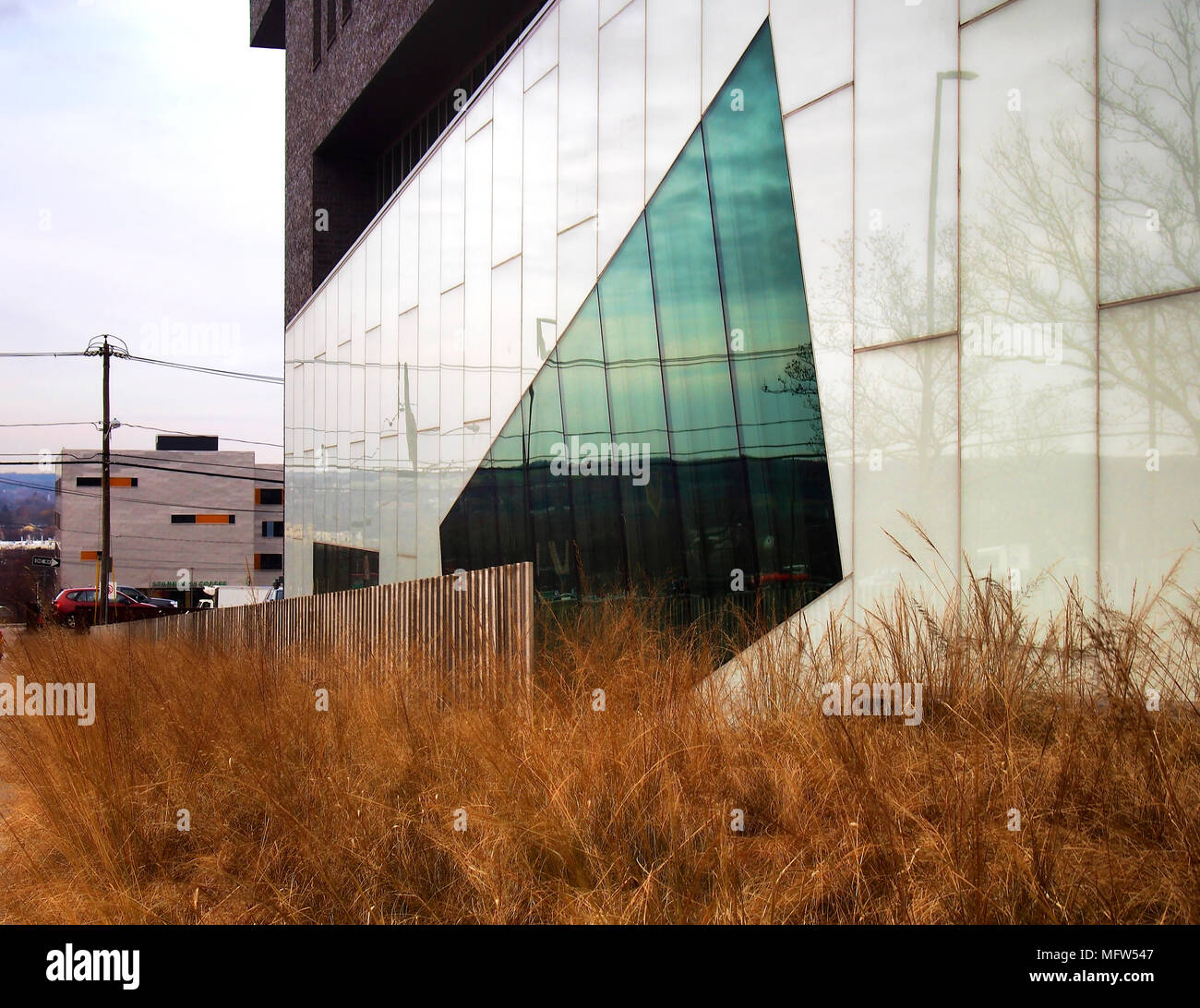 abstract shaped office building window Stock Photo - Alamy