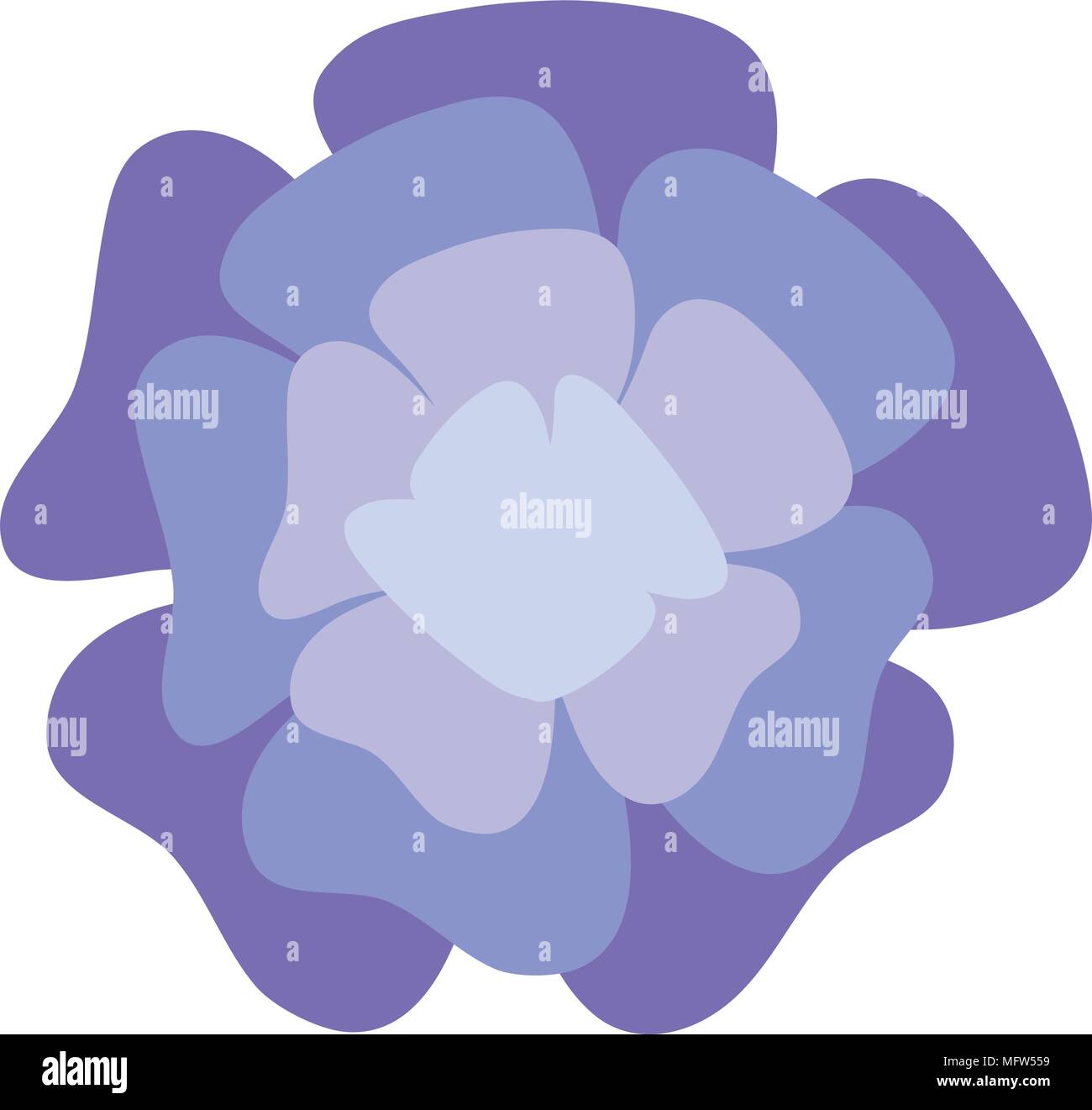 purple flower icon over white background, colorful design. vector ...