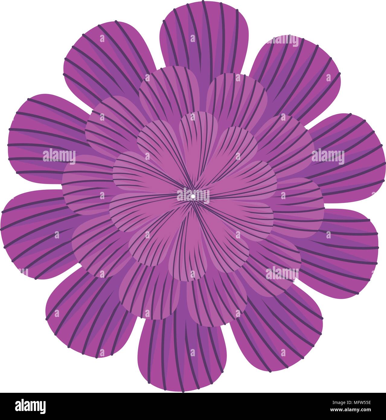 tropical flower icon over white background, colorful design. vector ...