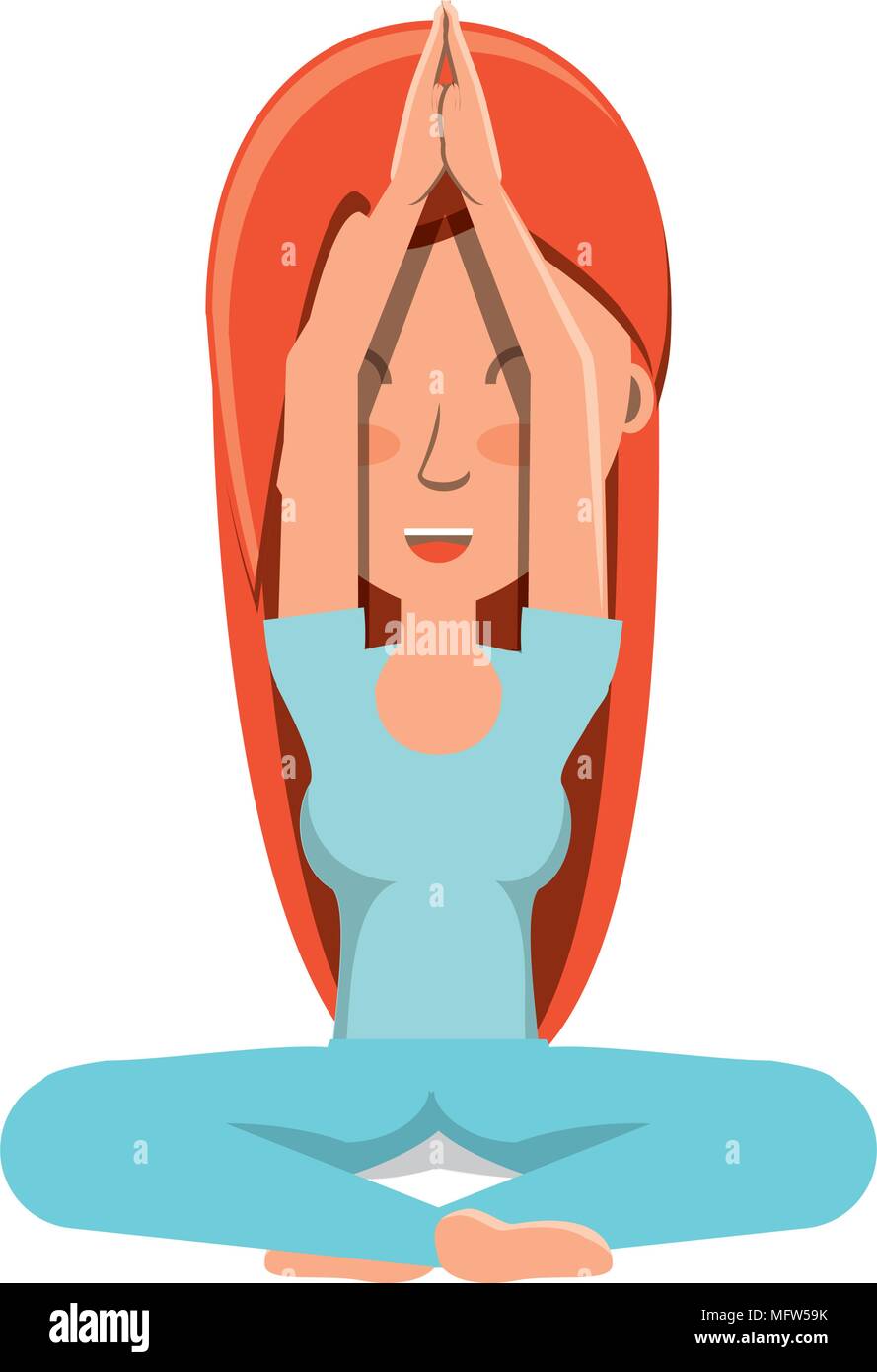 Namaste gesture Stock Vector Images - Alamy