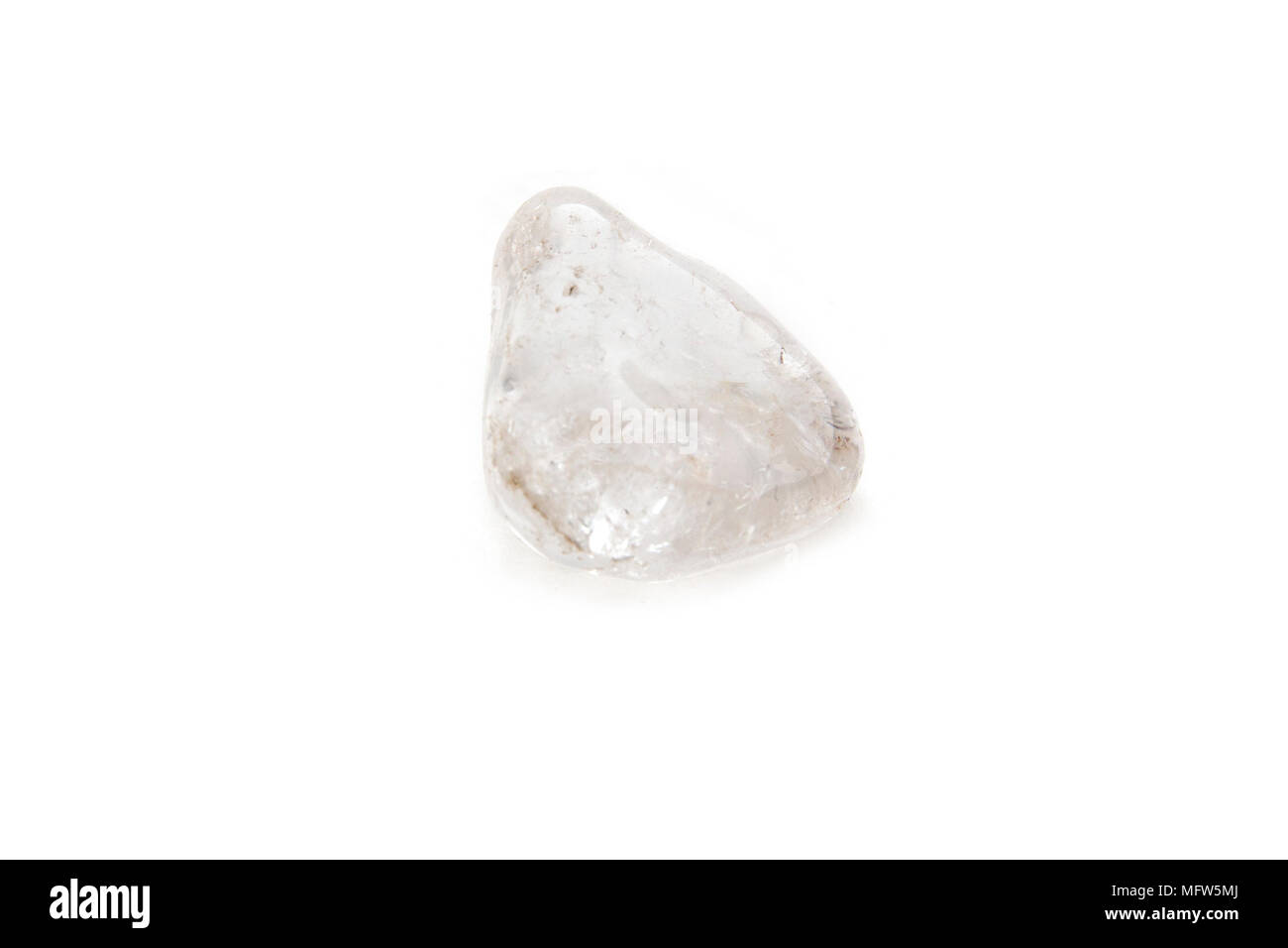 Single crystal on the white background Stock Photo - Alamy