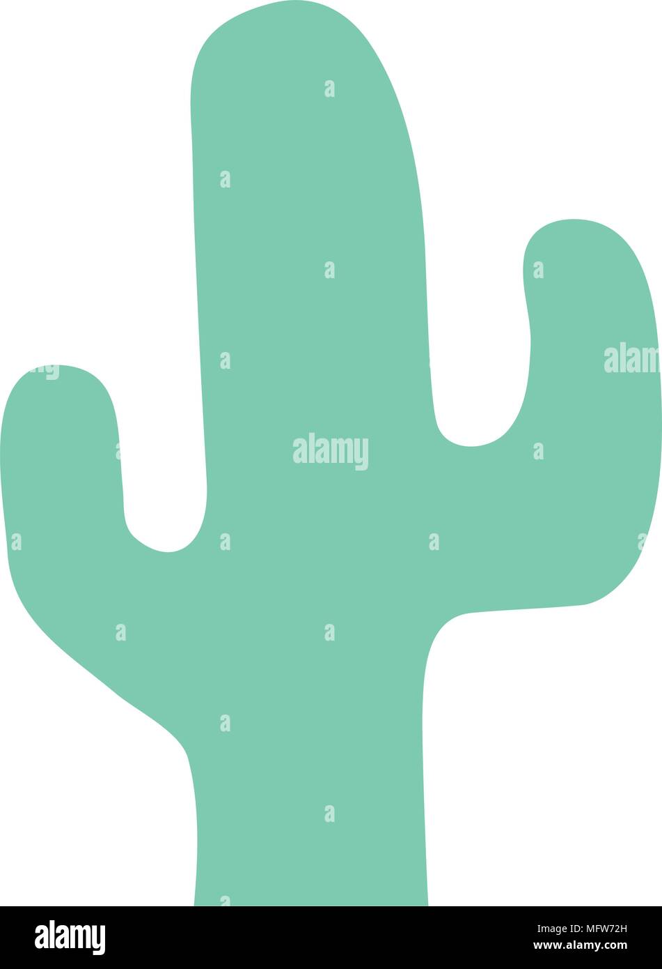 cactus icon over white background, colorful design. vector ...