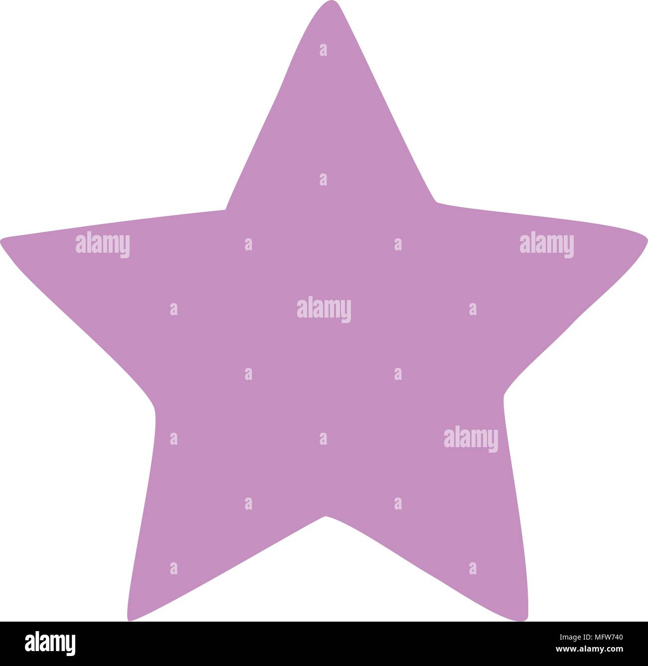 purple star icon over white background, vector illustratration Stock ...