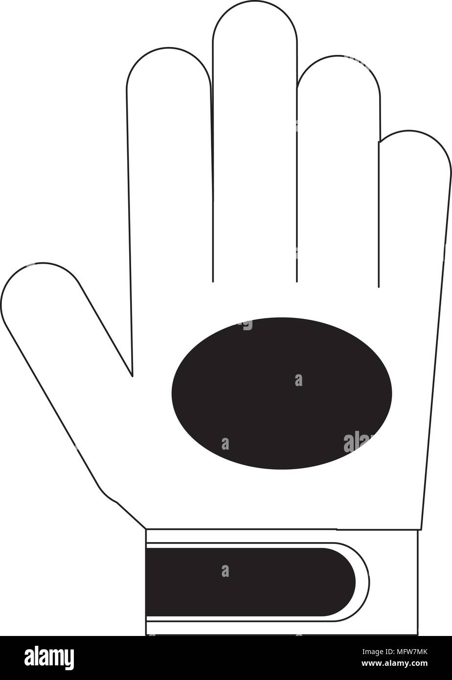 american football glove icon over white background, vector illustration ...