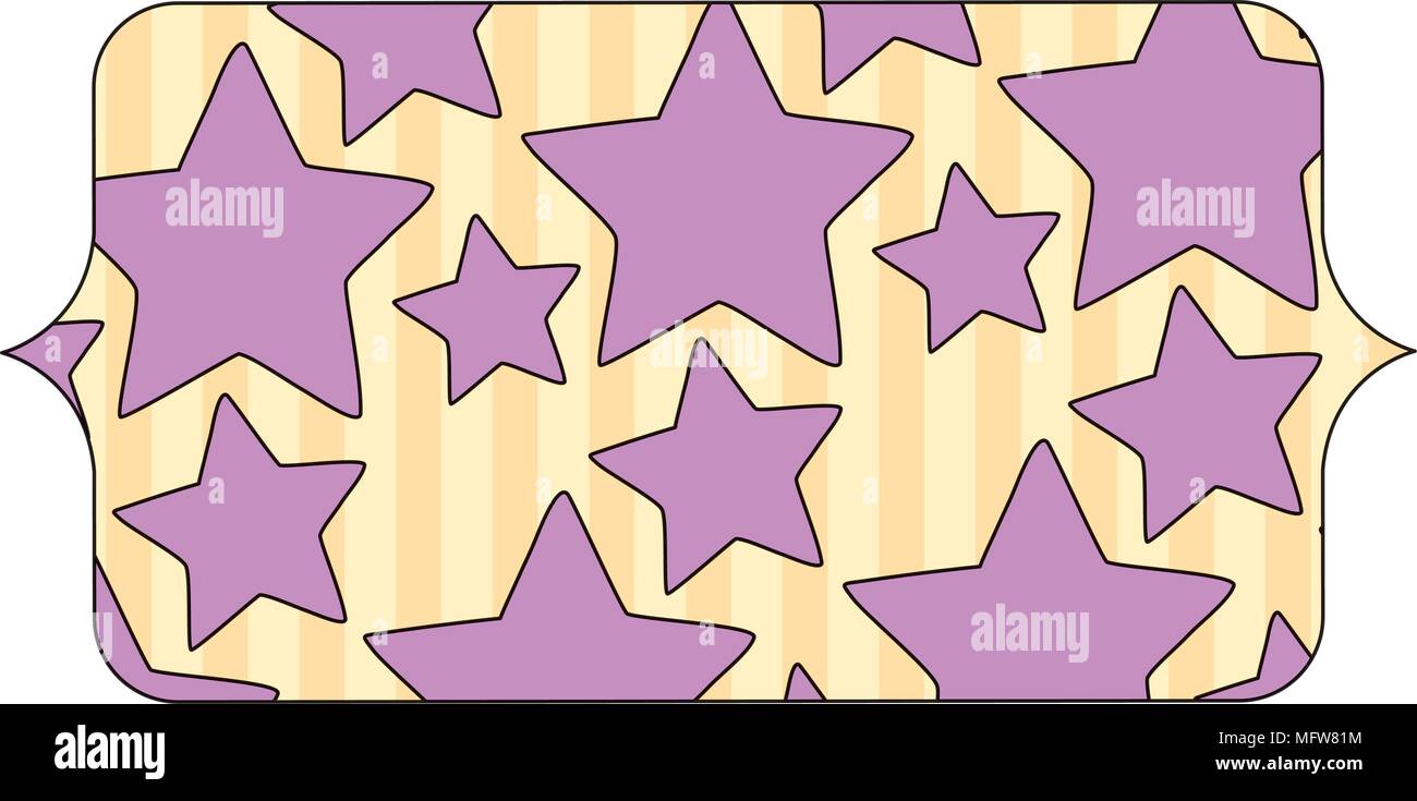 decorative banner with purple stars design over white background ...