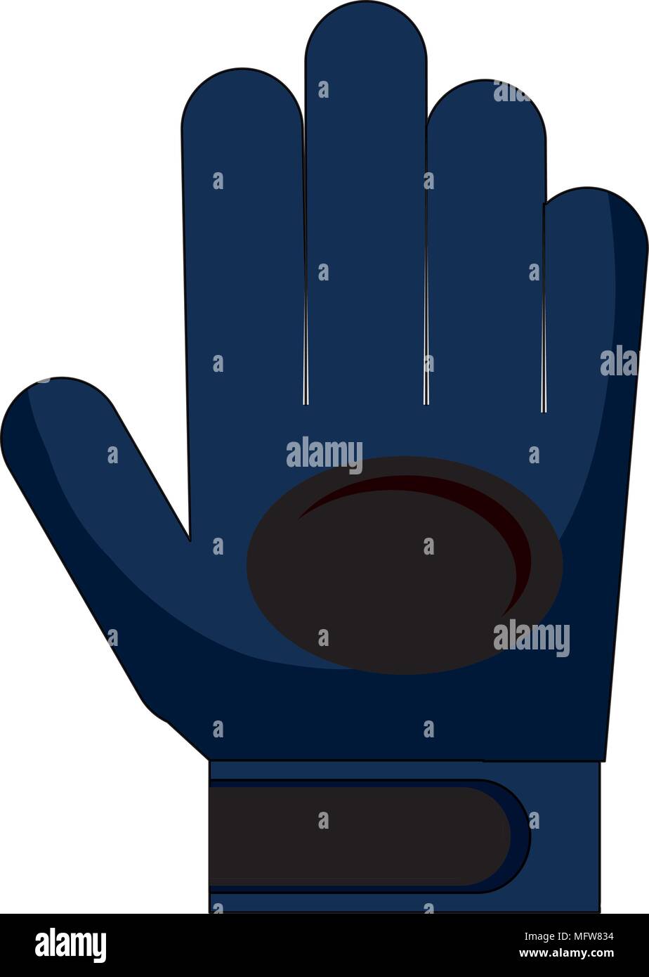 american football glove icon over white background, colorful design ...