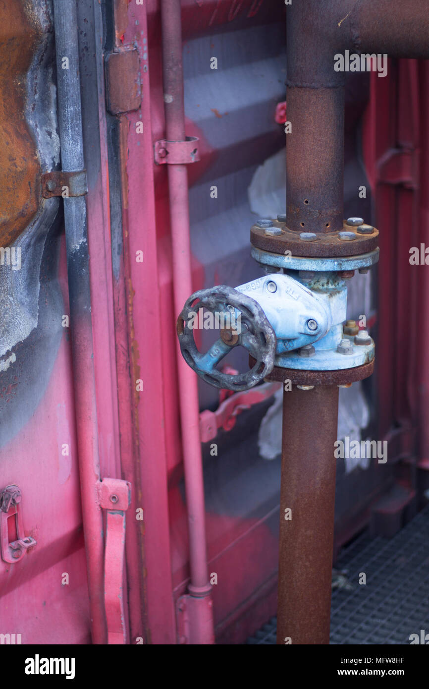 Fire station firefighter training equipment used by fireman to simulate ...