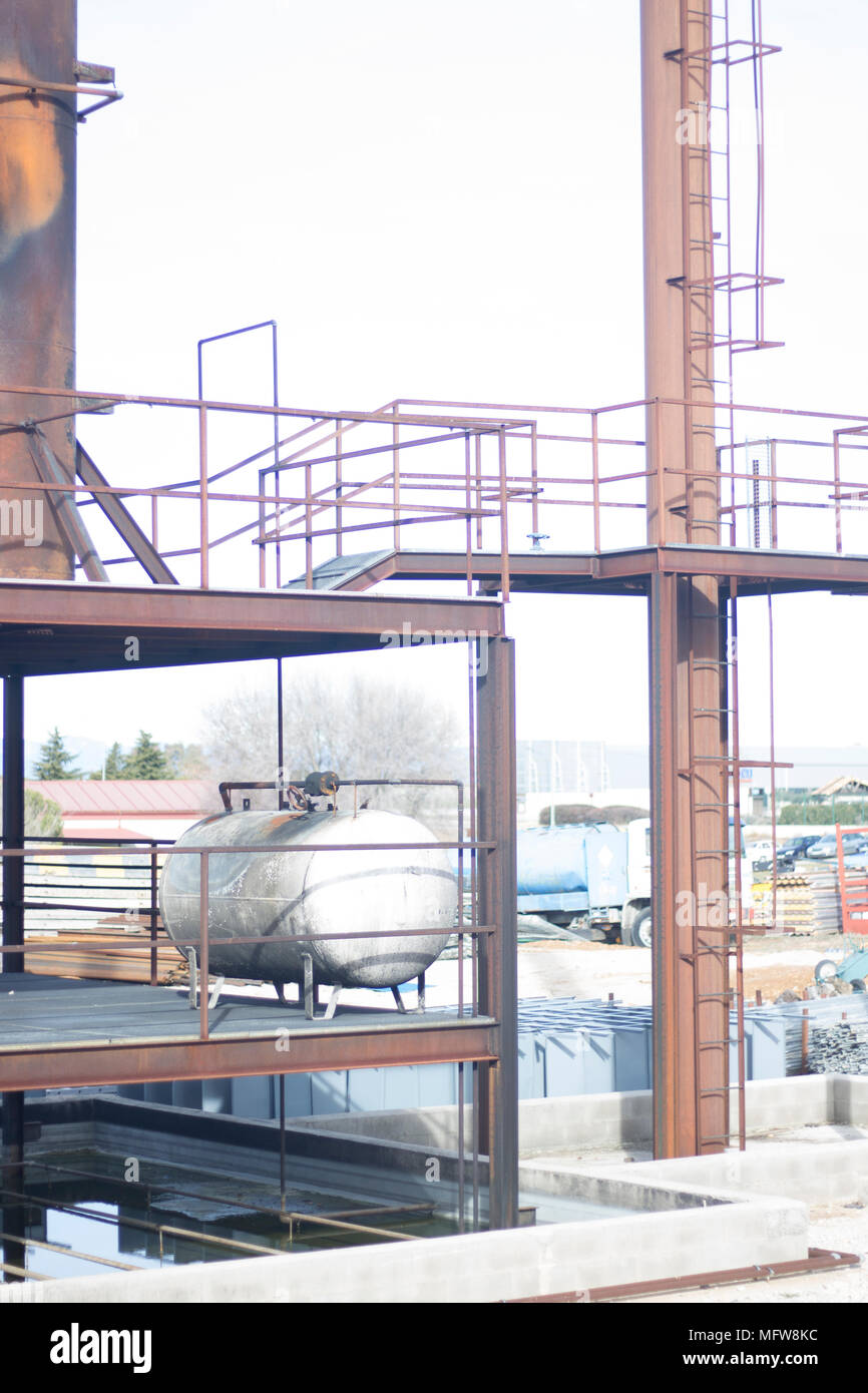 Fire station firefighter training equipment used by fireman to simulate ...