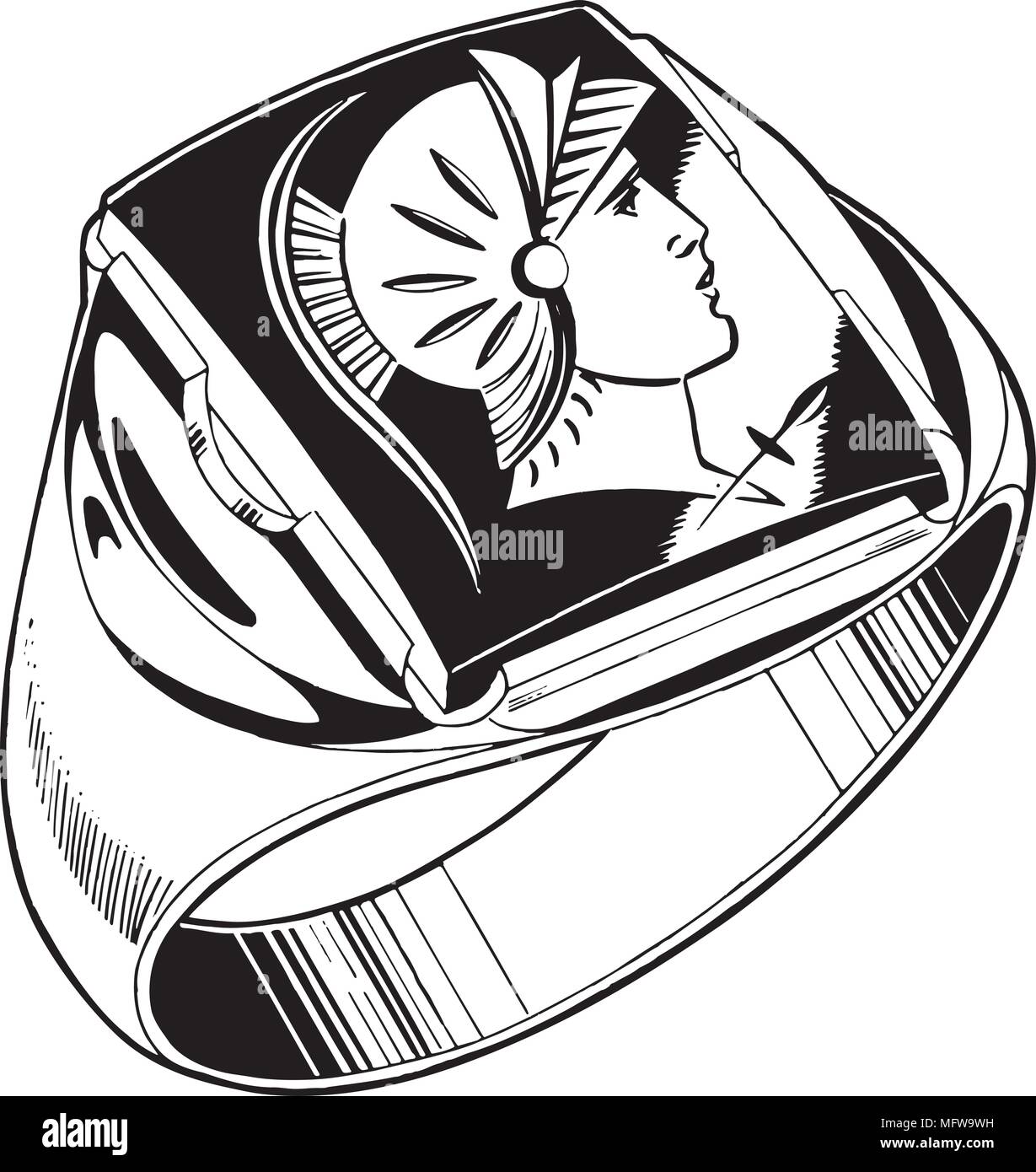 Mens rings Stock Vector Images - Alamy