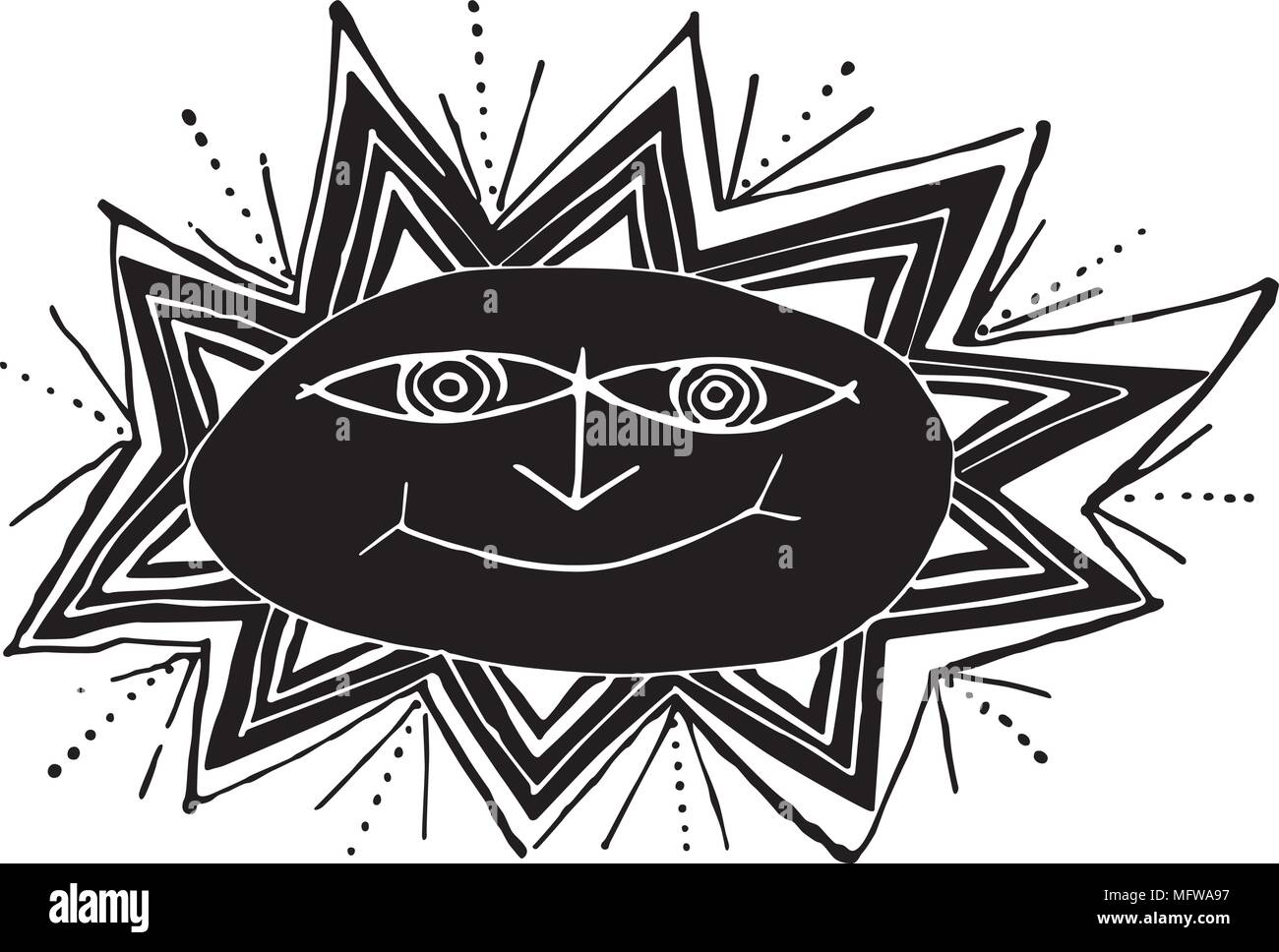 Happy sun clipart Stock Vector Images - Alamy