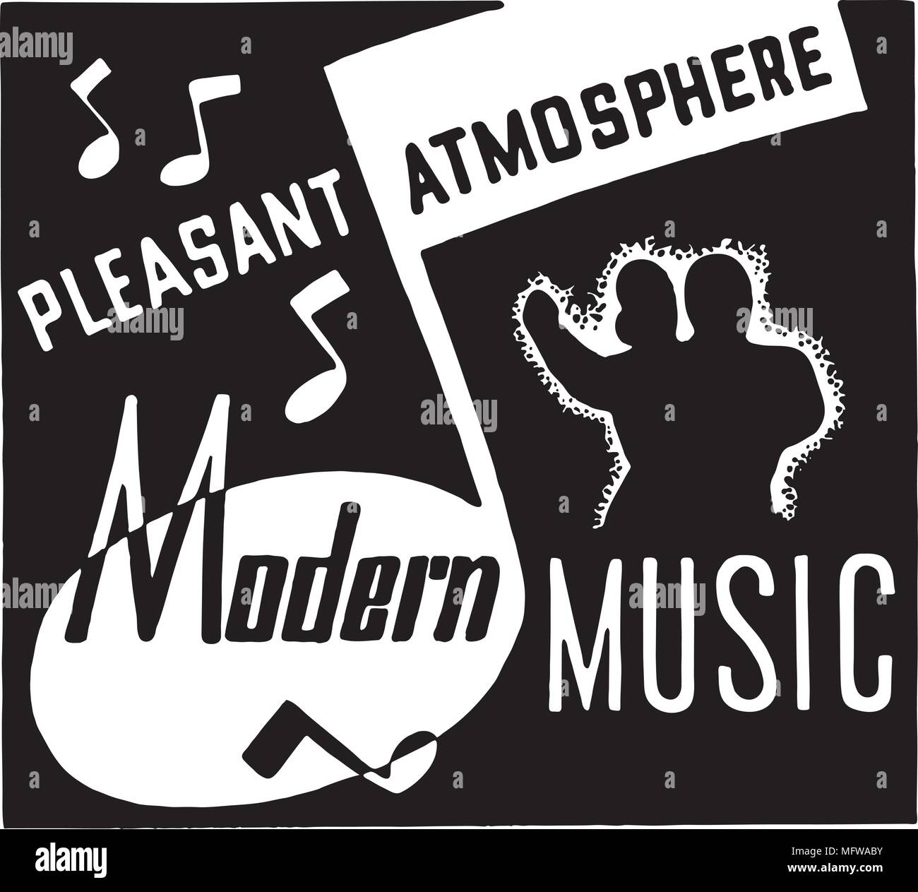 Retro music ad Stock Vector Images - Alamy