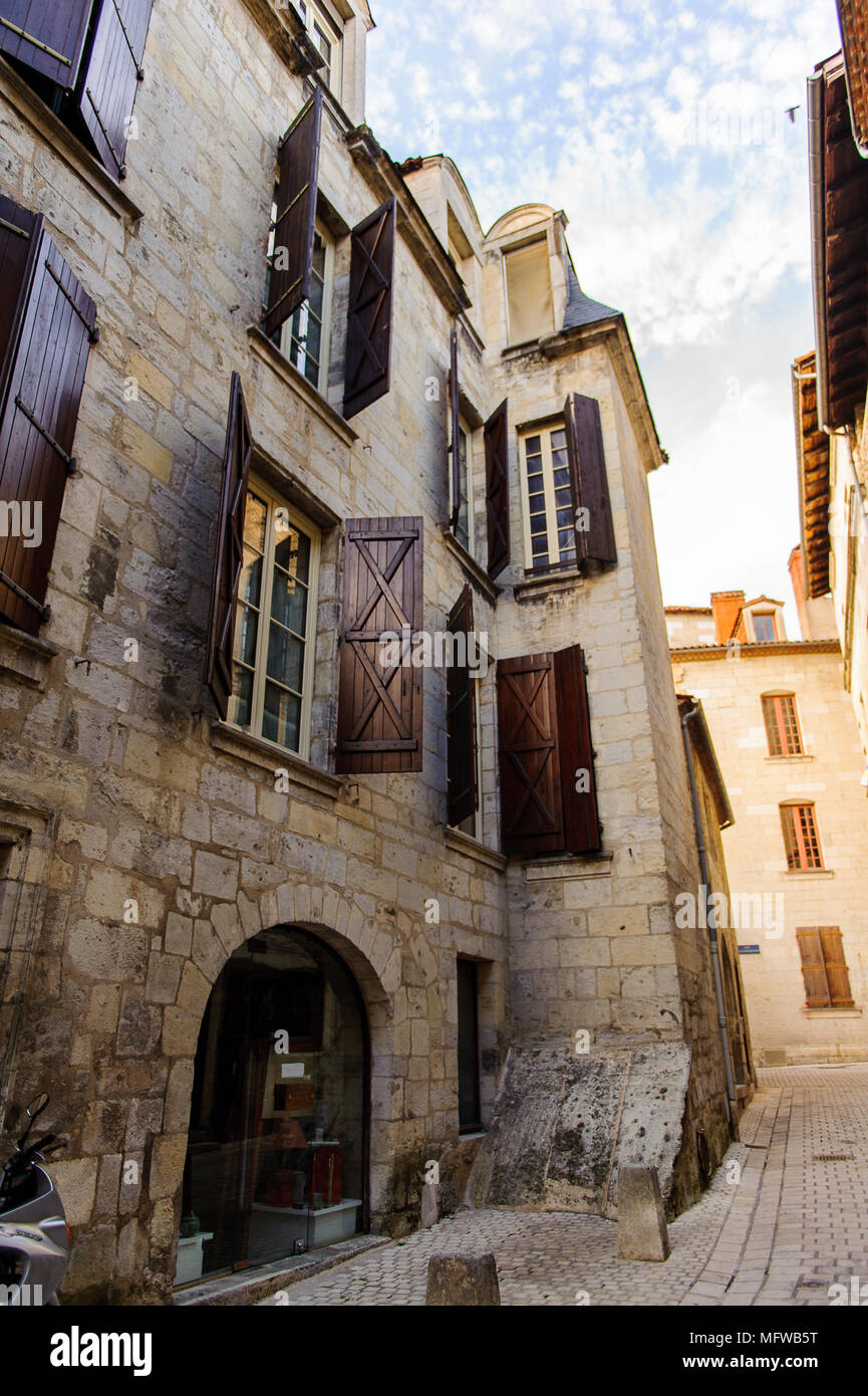Medieval architecture of the Old Town, Perigueux, France Stock Photo ...
