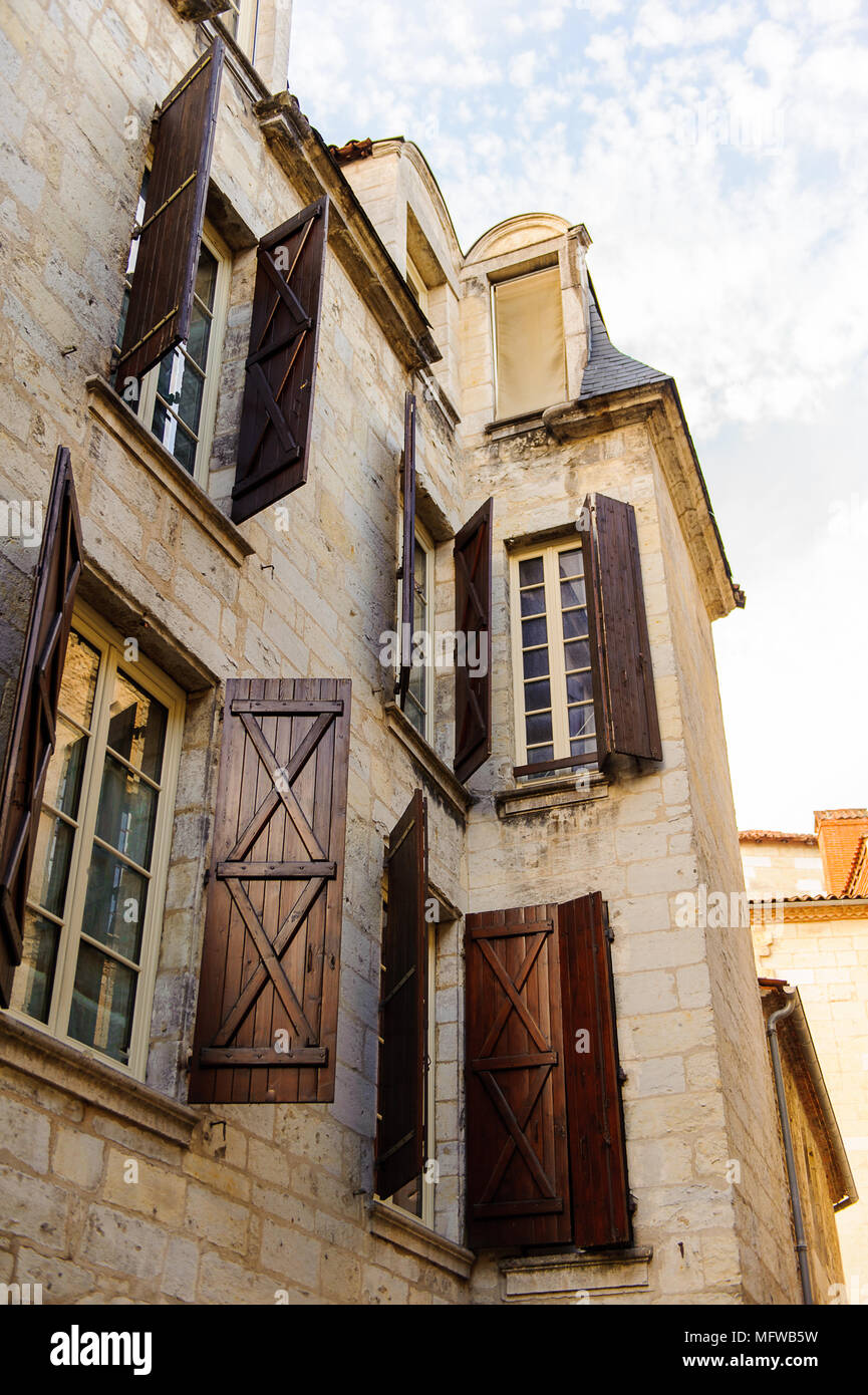 Medieval architecture of the Old Town, Perigueux, France Stock Photo ...