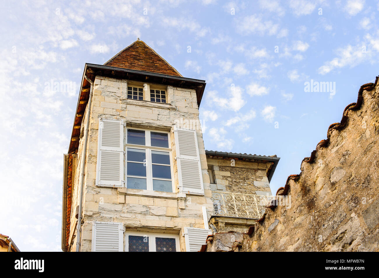Medieval architecture of the Old Town, Perigueux, France Stock Photo ...