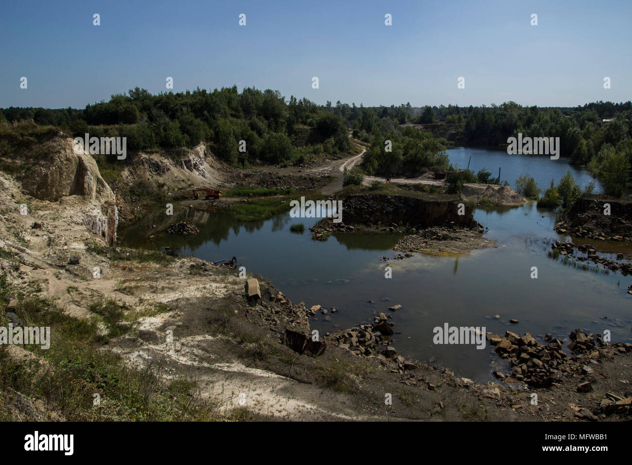 Basalt for building. Basalt career. Basalt pillars. Stone excavation ...