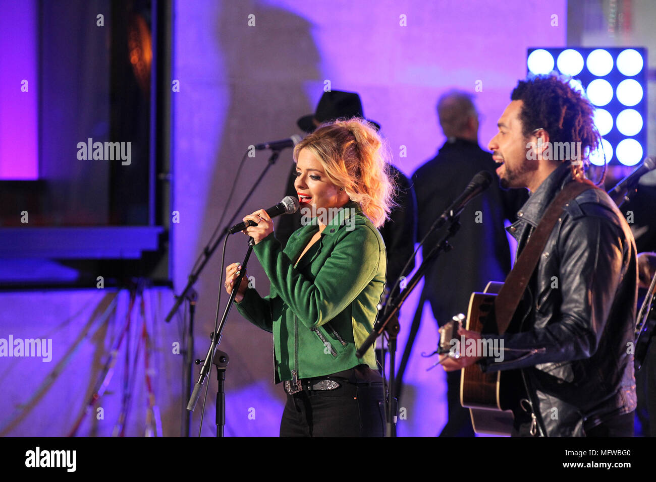 LONDON, UK, APR, 25 2018: Crissie Rhodes from The Shires performs ...