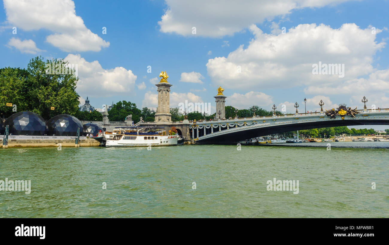 Alexander III Bridge in Paris, France Stock Photo - Alamy