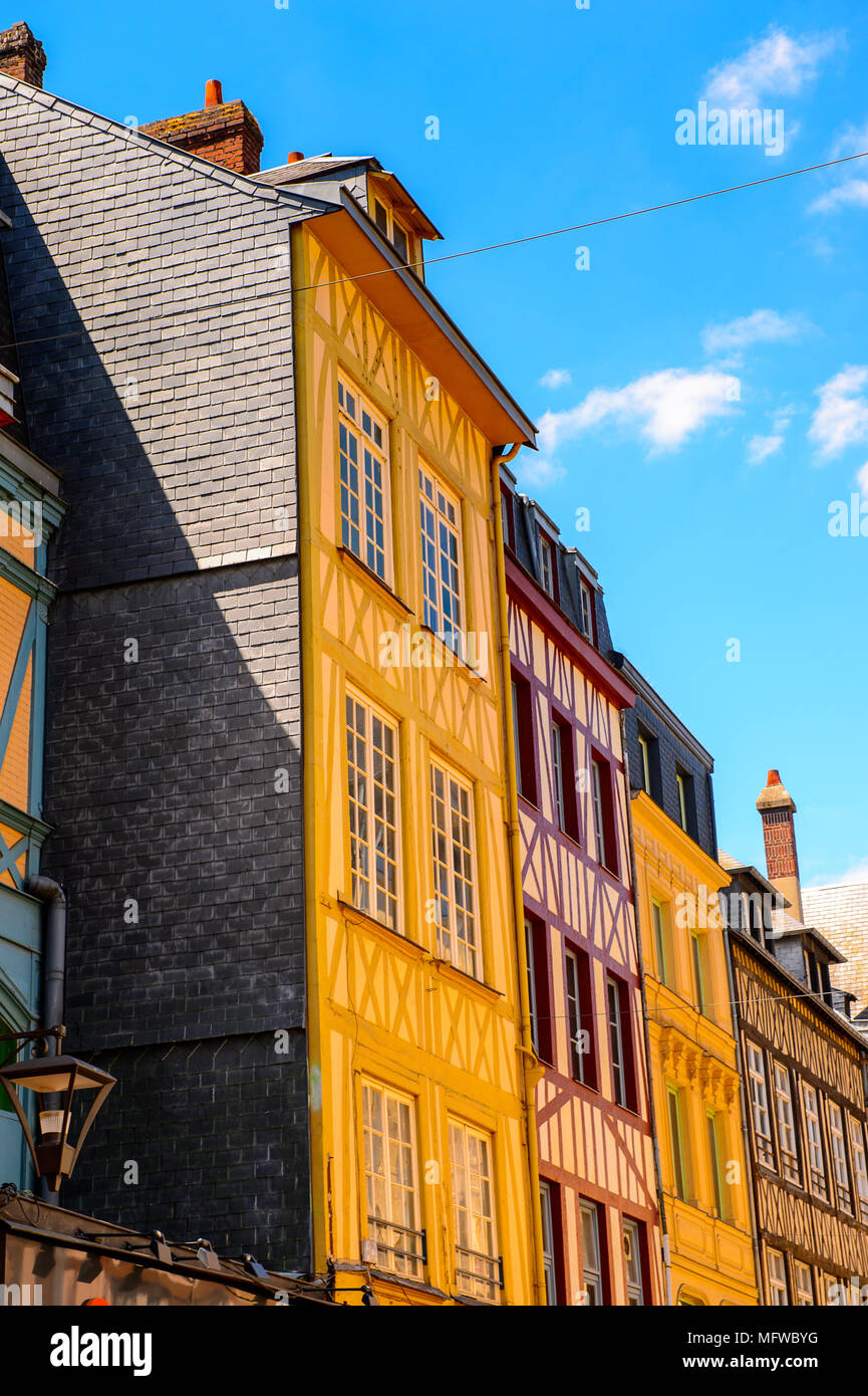 Medieval classical architecture of Rouen, the capital of the region of ...