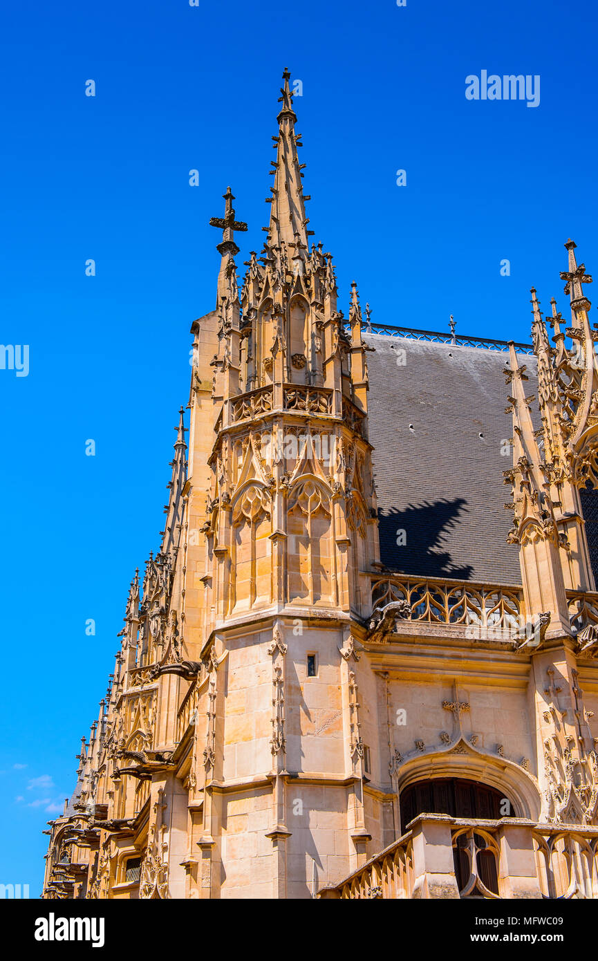 Palace of Justice of Rouen, the capital of the region of Upper Normandy ...